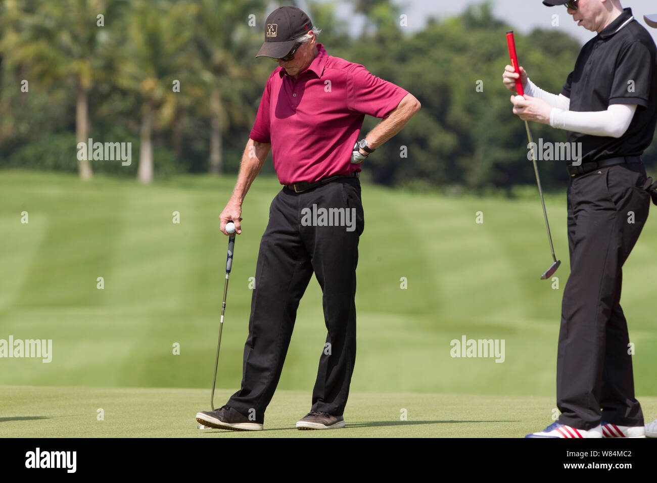 American actor Michael Douglas takes part in the 2016 Mission Hills ...