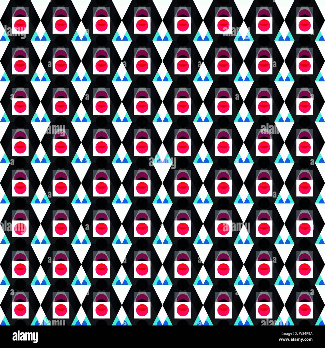 beautiful circles and polygons seamless background Stock Vector Image ...