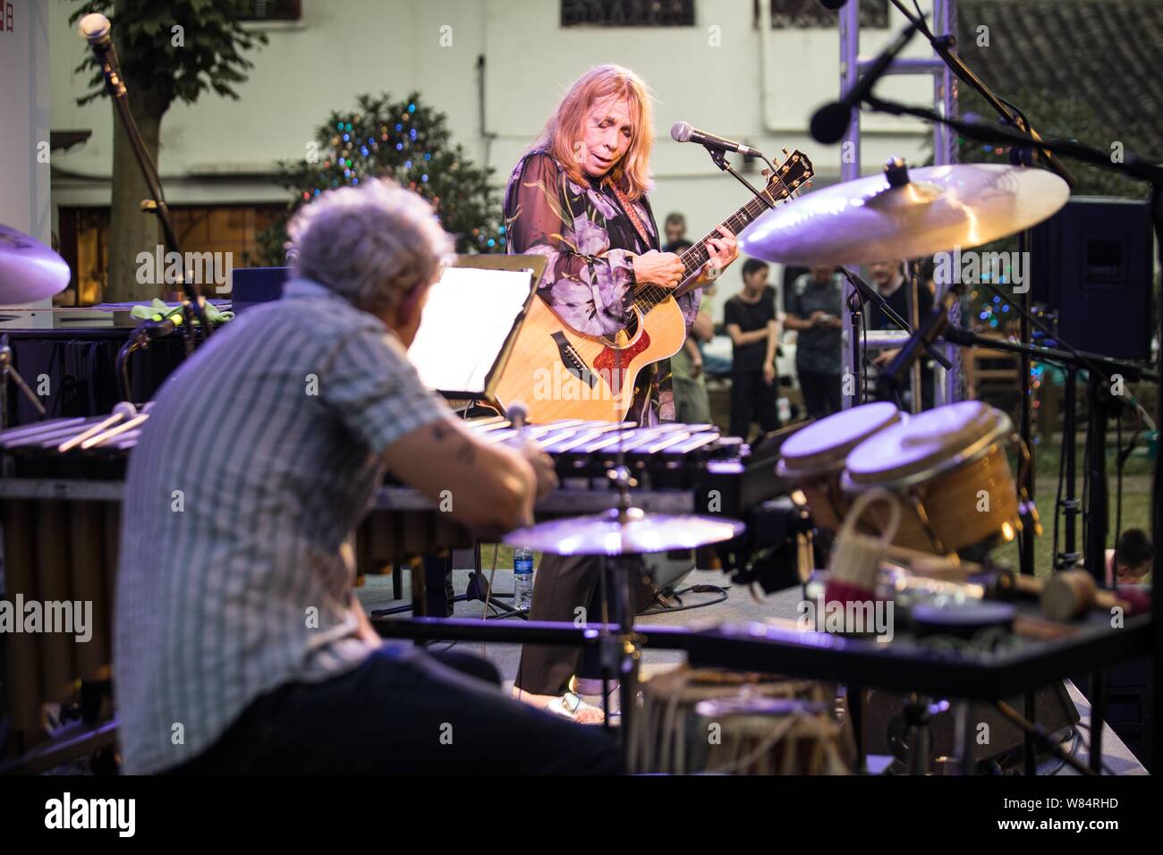 American singer Rickie Lee Jones performs during the Zhujiajiao Water ...
