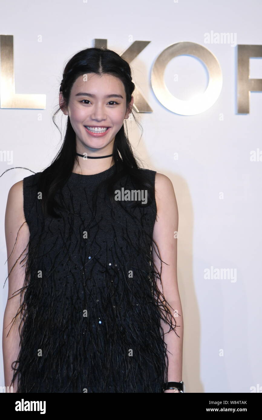 Chinese model Ming Xi or Xi Mengyao poses at an event to celebrate the ...