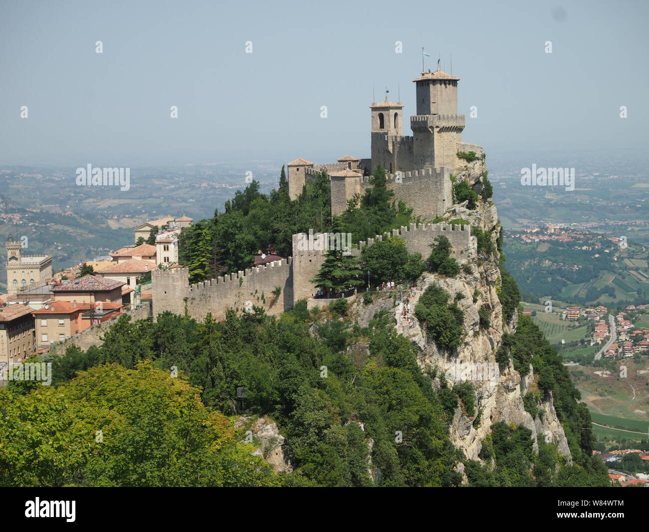 San Marino, La Prima Torre, also known as La Gauita Stock Photo - Alamy