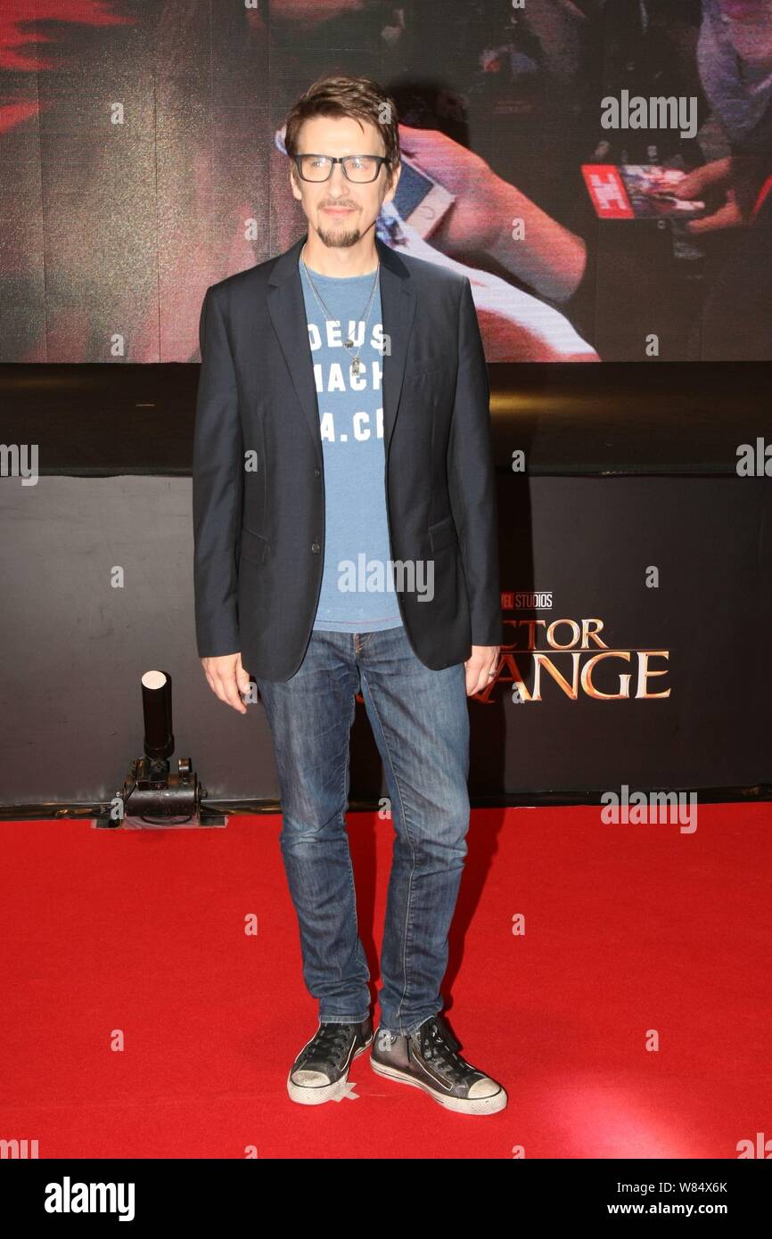 American film director Scott Derrickson attends a premiere event for ...