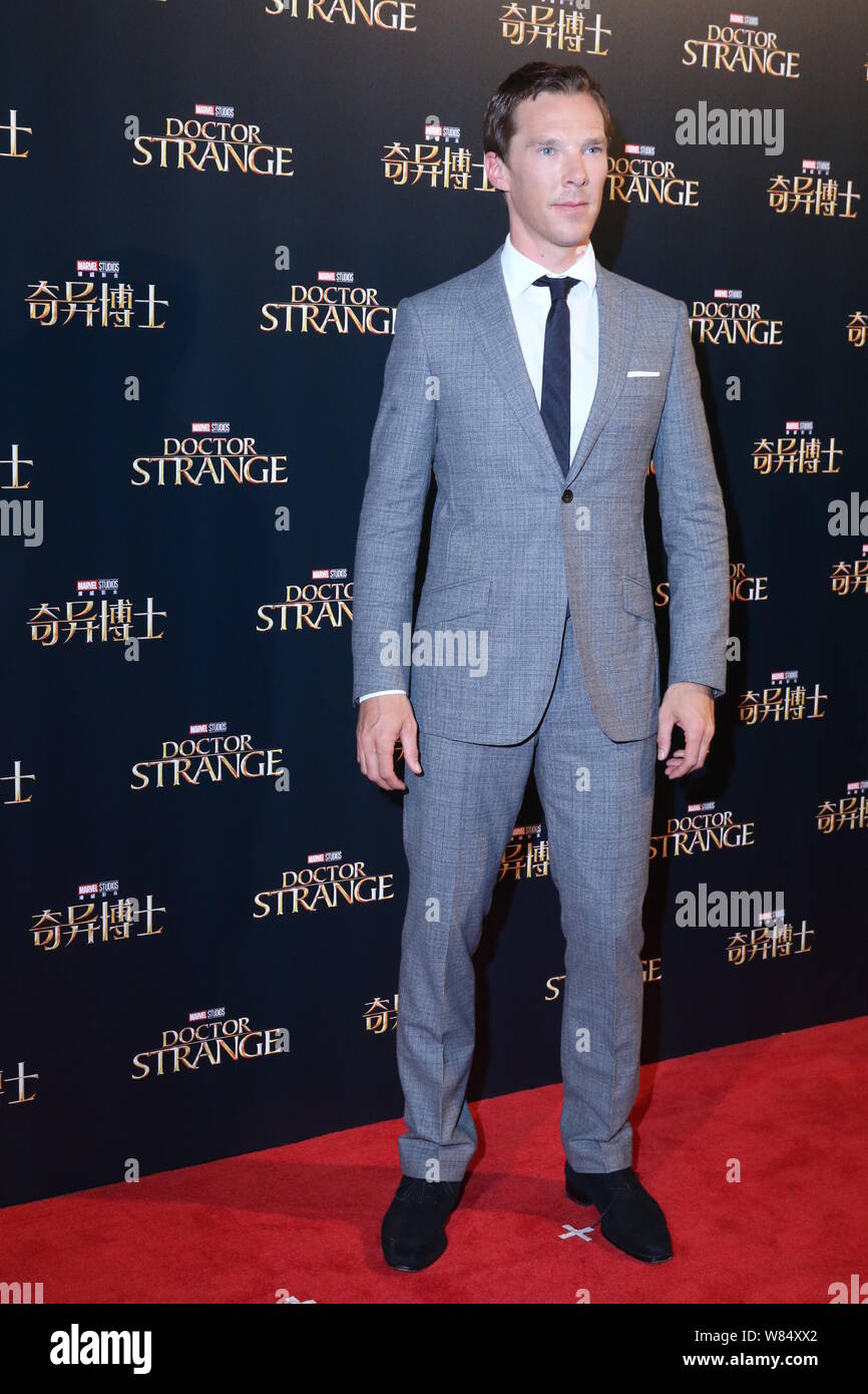 British actor Benedict Cumberbatch attends a premiere for his new movie ...