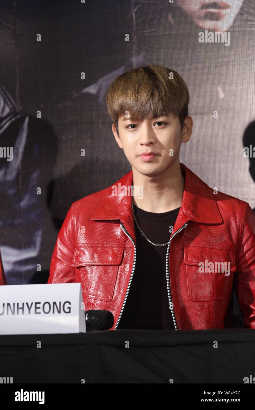 Song Yun-hyeong (Yunhyeong) of South Korean boy group iKON attends a ...