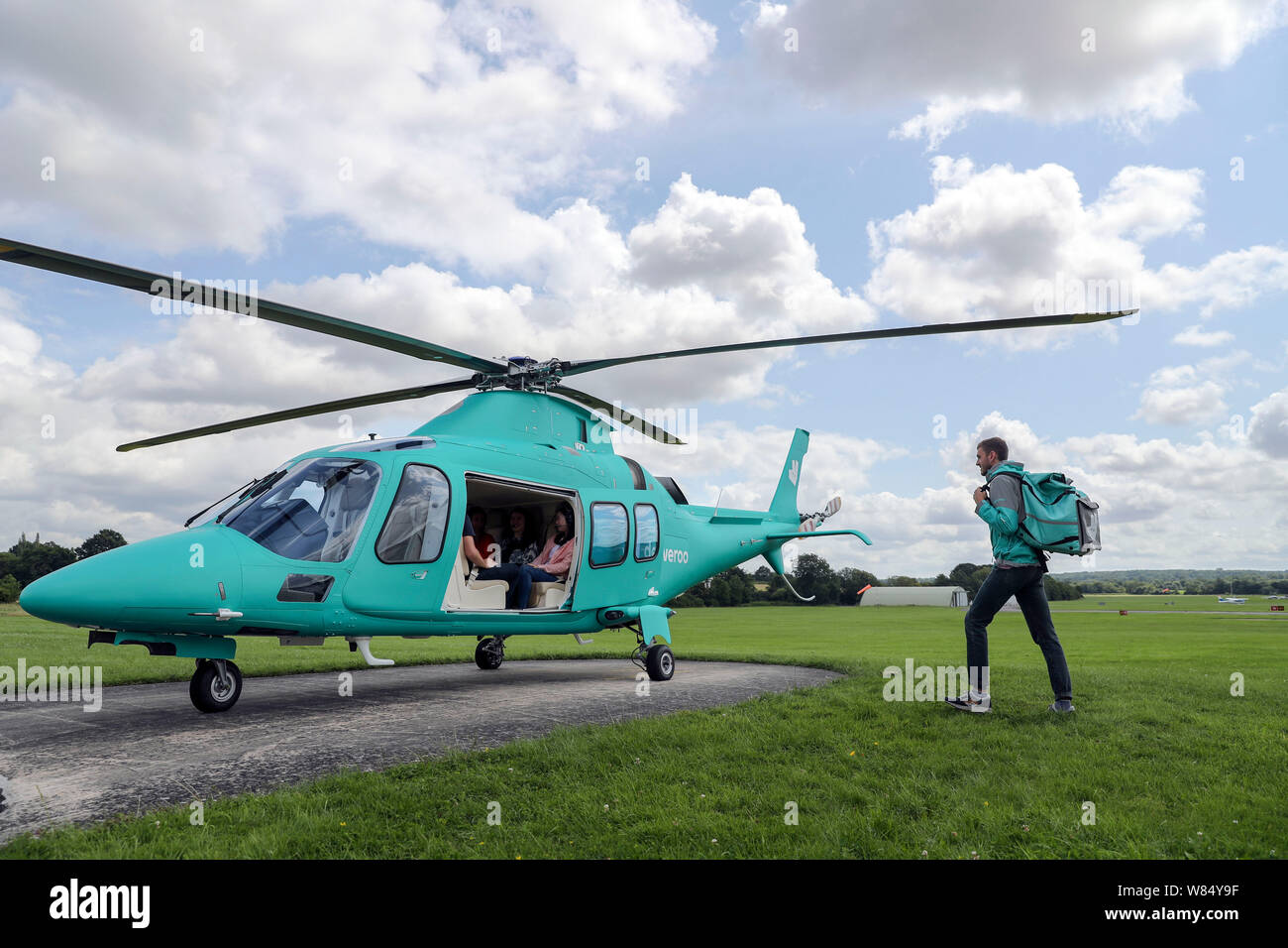 Roocopter One takes to the skies as Deliveroo trials a new helicopter ...