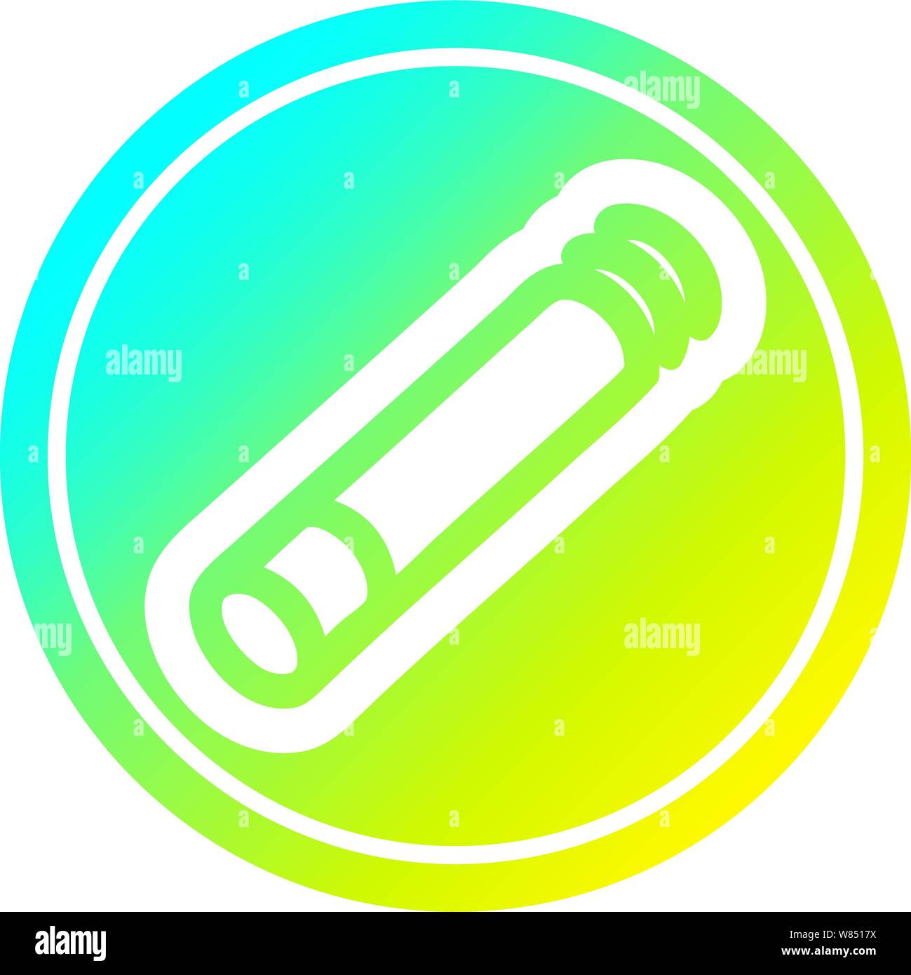 lit cigarette circular icon with cool gradient finish Stock Vector Image & Art - Alamy