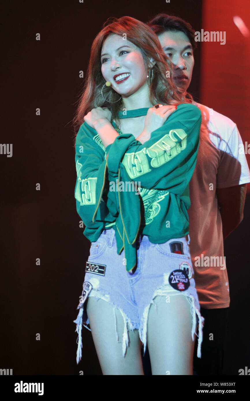 South Korean singer Kim Hyun-a, better known by the mononym Hyuna ...