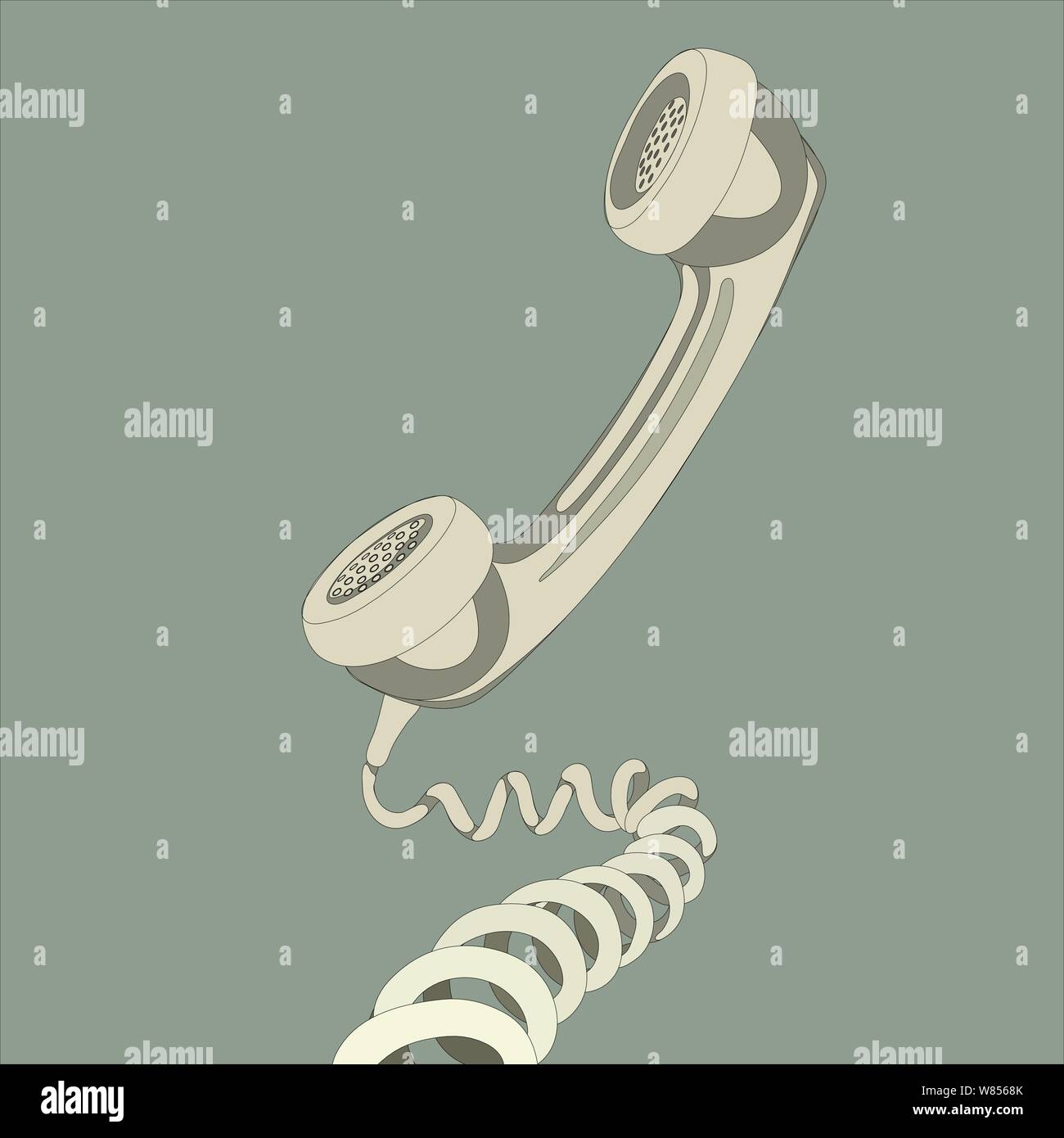 Phone cord curled hi-res stock photography and images - Alamy
