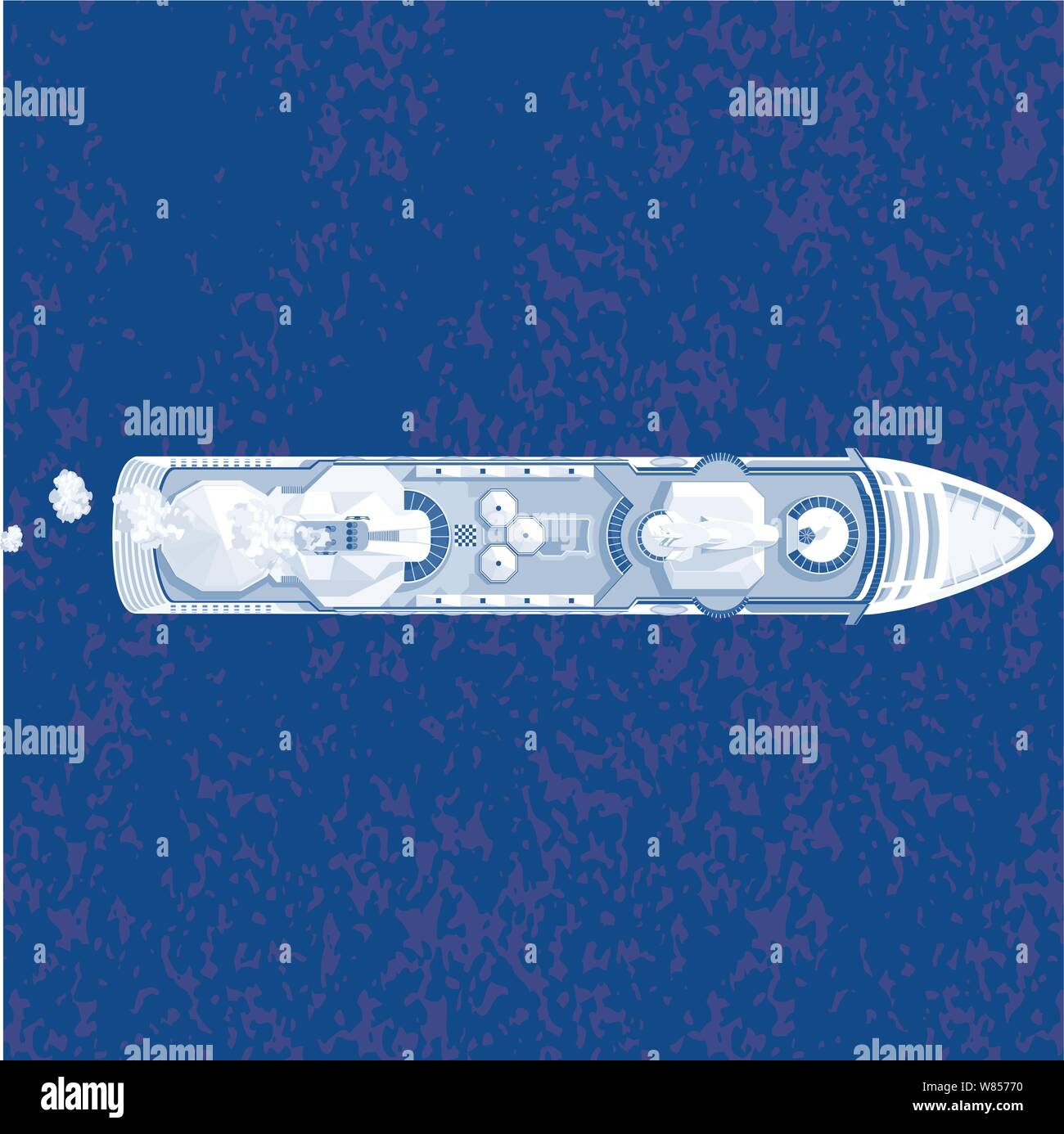 Cruise ship travel poster Stock Vector Images - Alamy