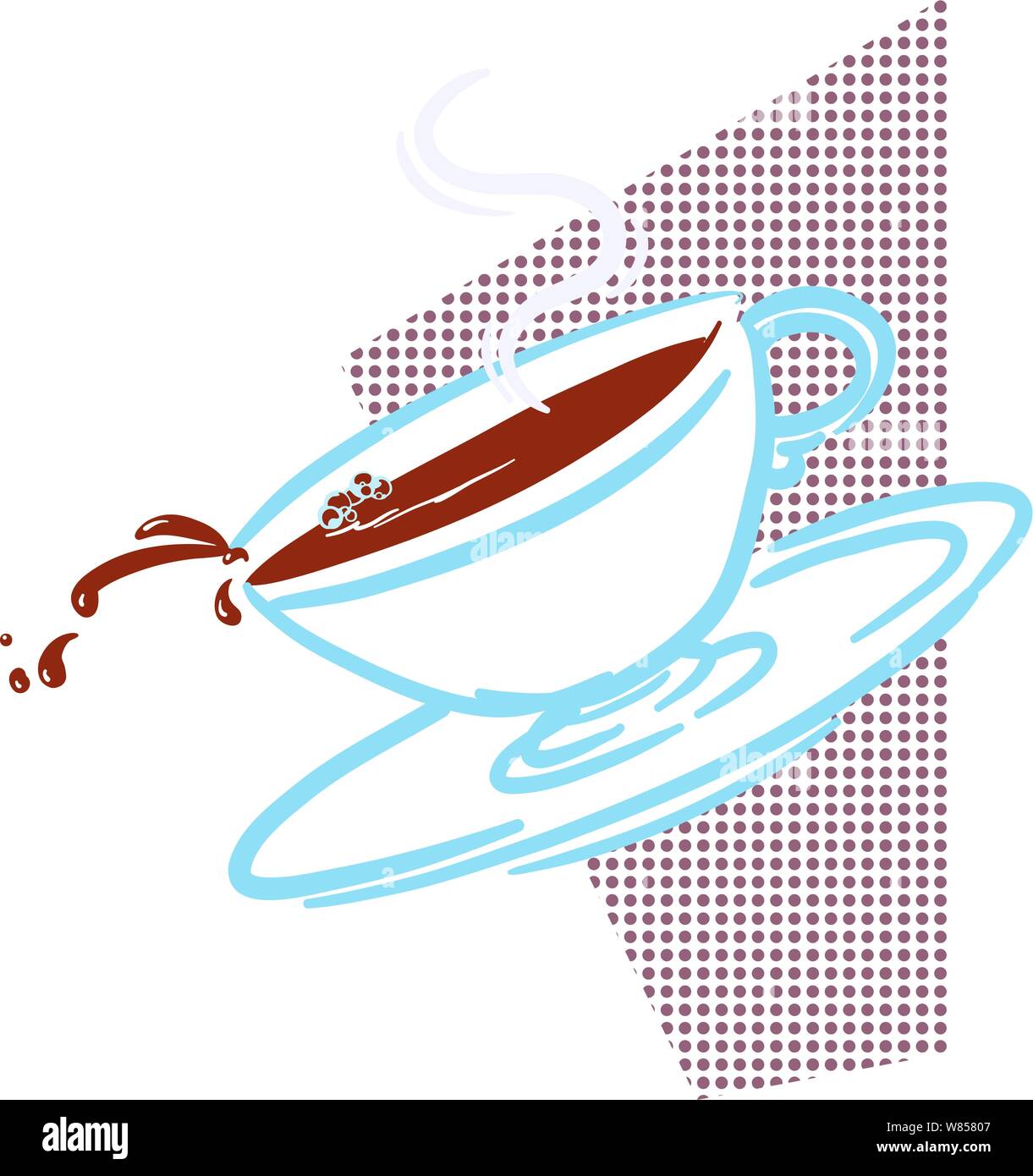 Tipped coffee cup hi-res stock photography and images - Alamy