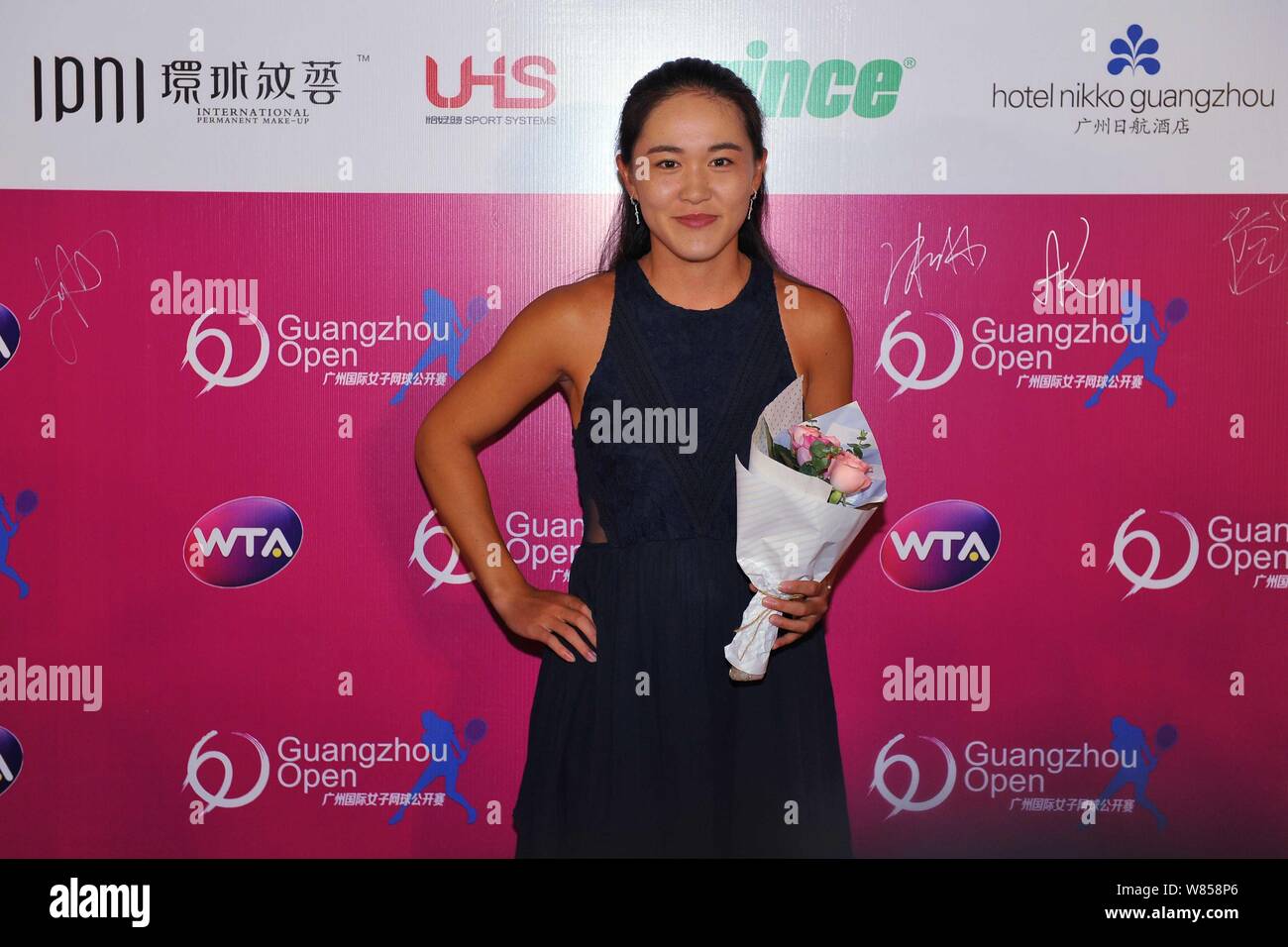 Zhu Lin of China arrives at the red carpet for the welcome party of the ...