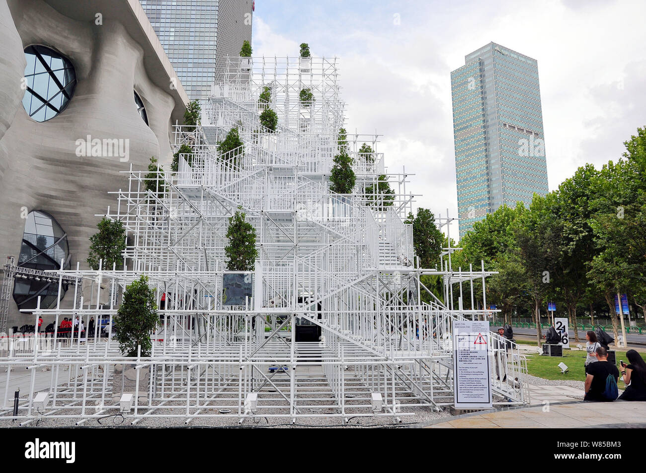 The landmark building "Envision Pavilion" designed by designed by ...