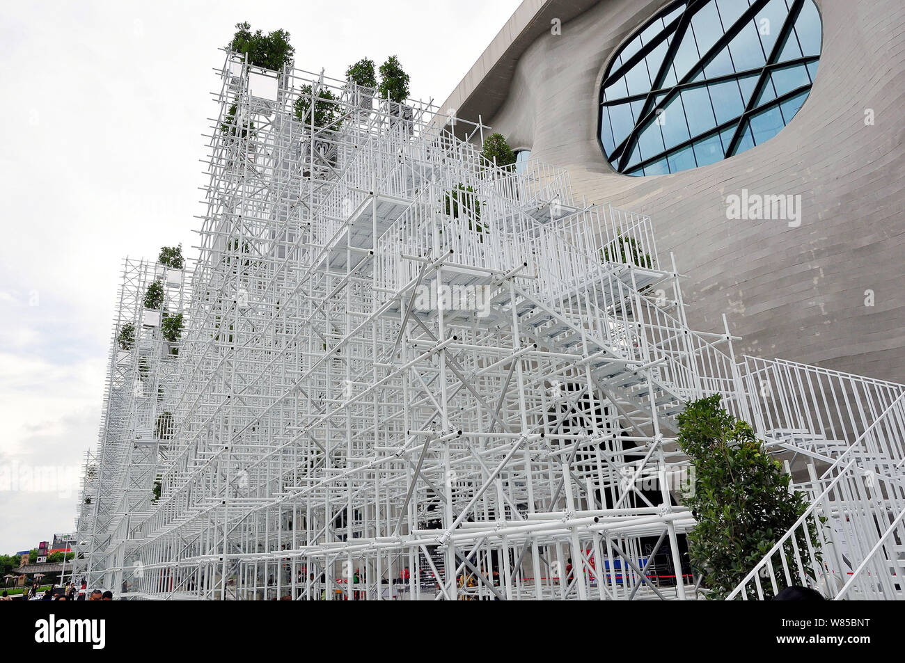 The landmark building "Envision Pavilion" designed by designed by ...