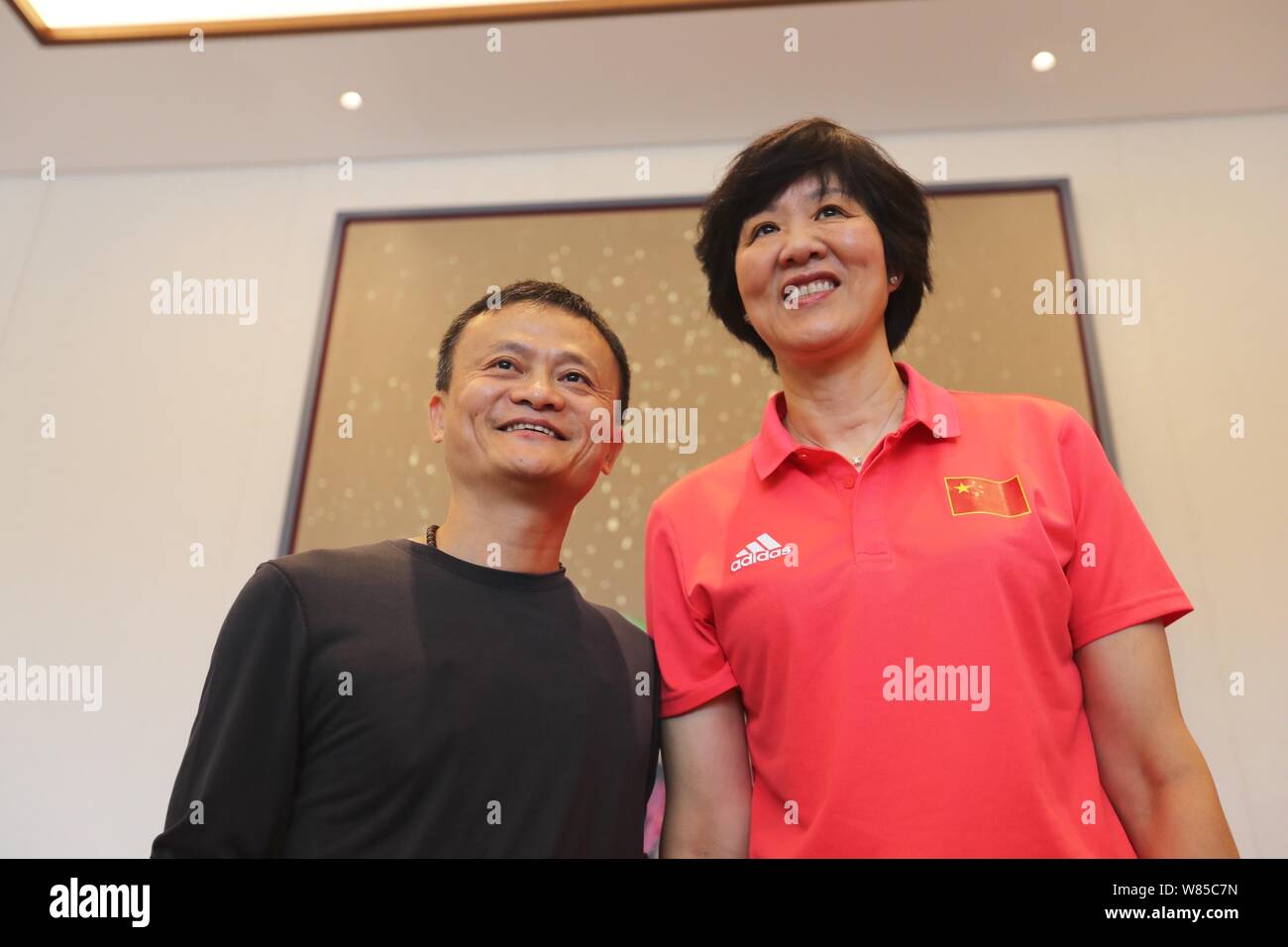 Chinese women volleyball head coach Lang Ping or Jenny Lang and Alibaba ...