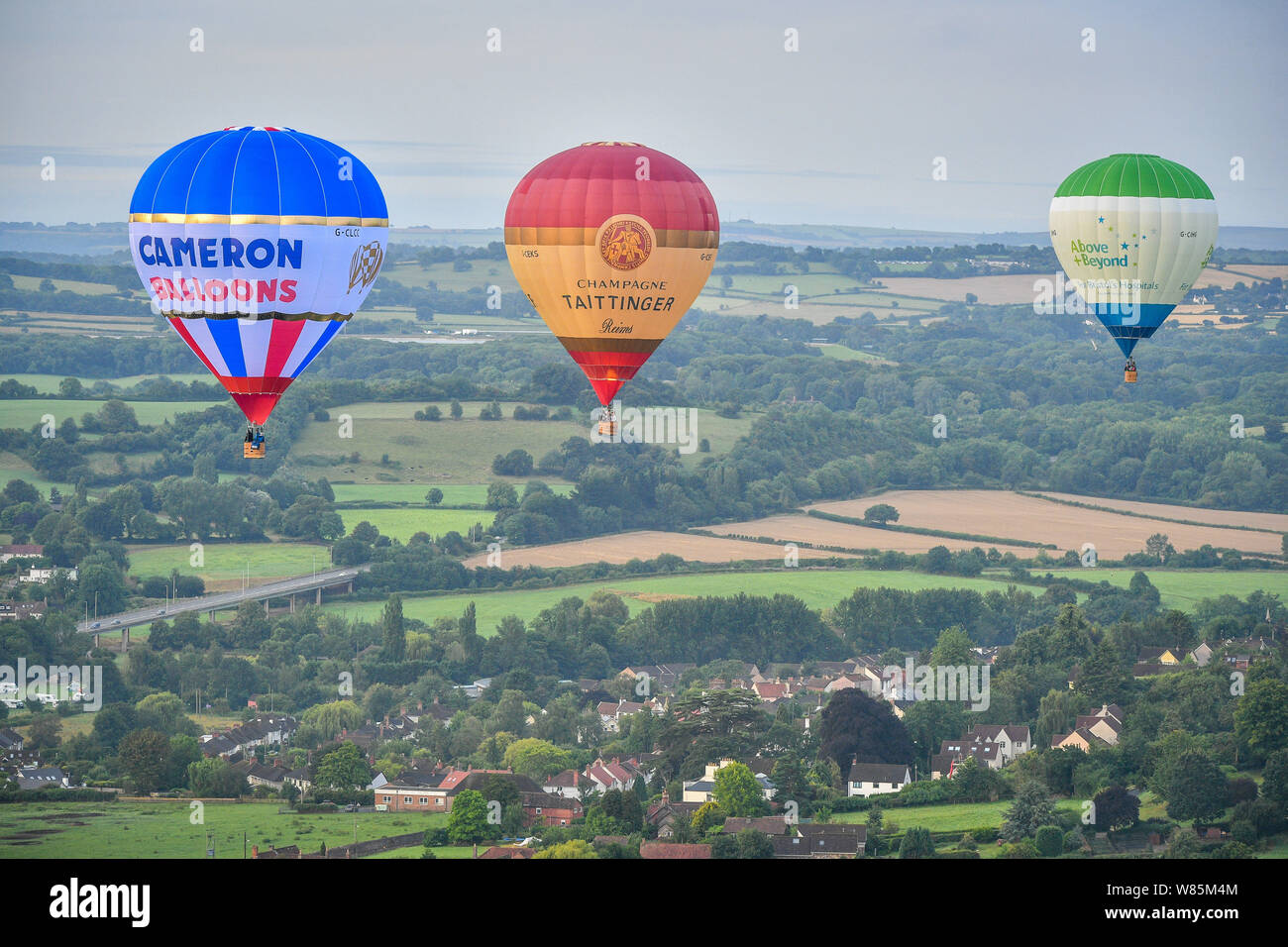 Balloons float over Ashton Court estate in the first ever Thursday mass ...