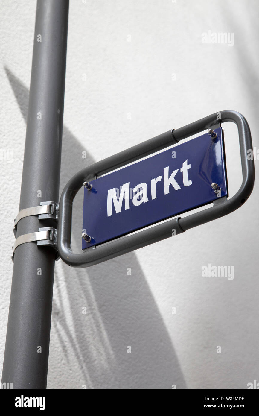 Market Sign in Frankfurt; Germany Stock Photo - Alamy