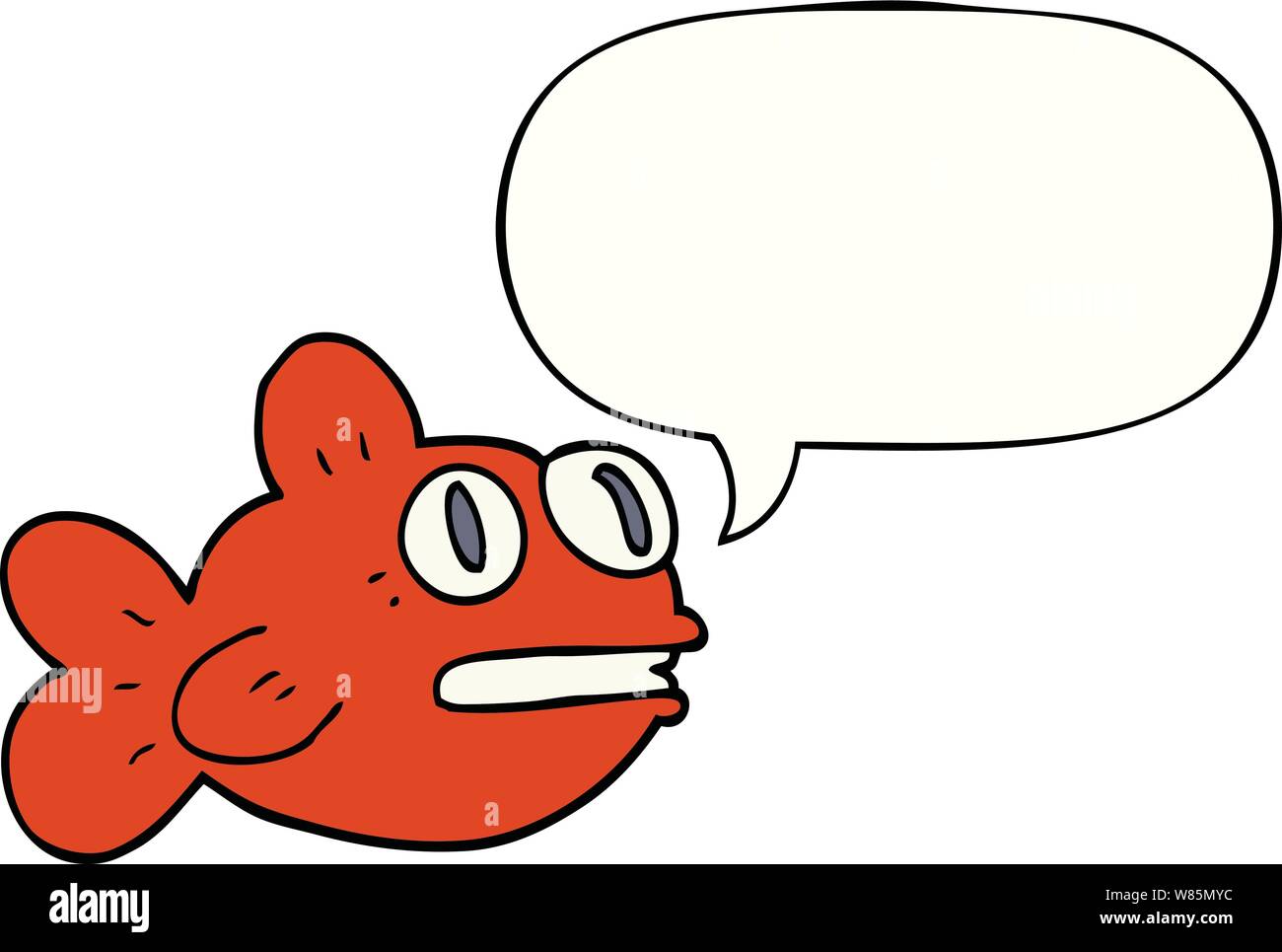 Cartoon fish speech bubble hi-res stock photography and images - Alamy