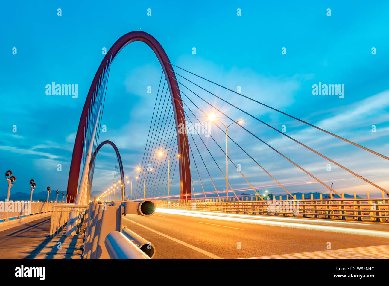 View of the Zhijiang Bridge, also known as the 7th Qiantangjiang River ...