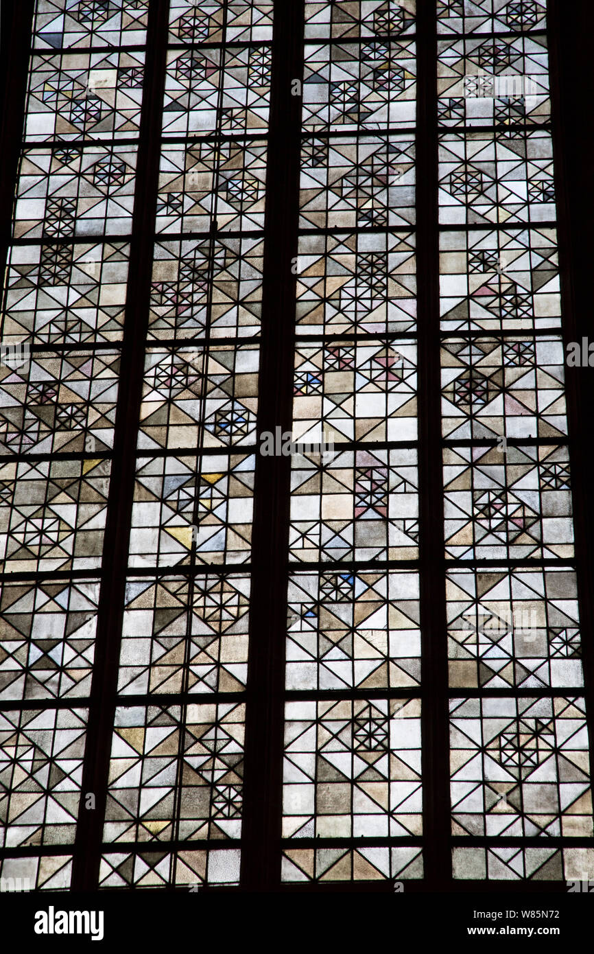 Cathedral Stained Glass Window; Frankfurt; Germany Stock Photo - Alamy