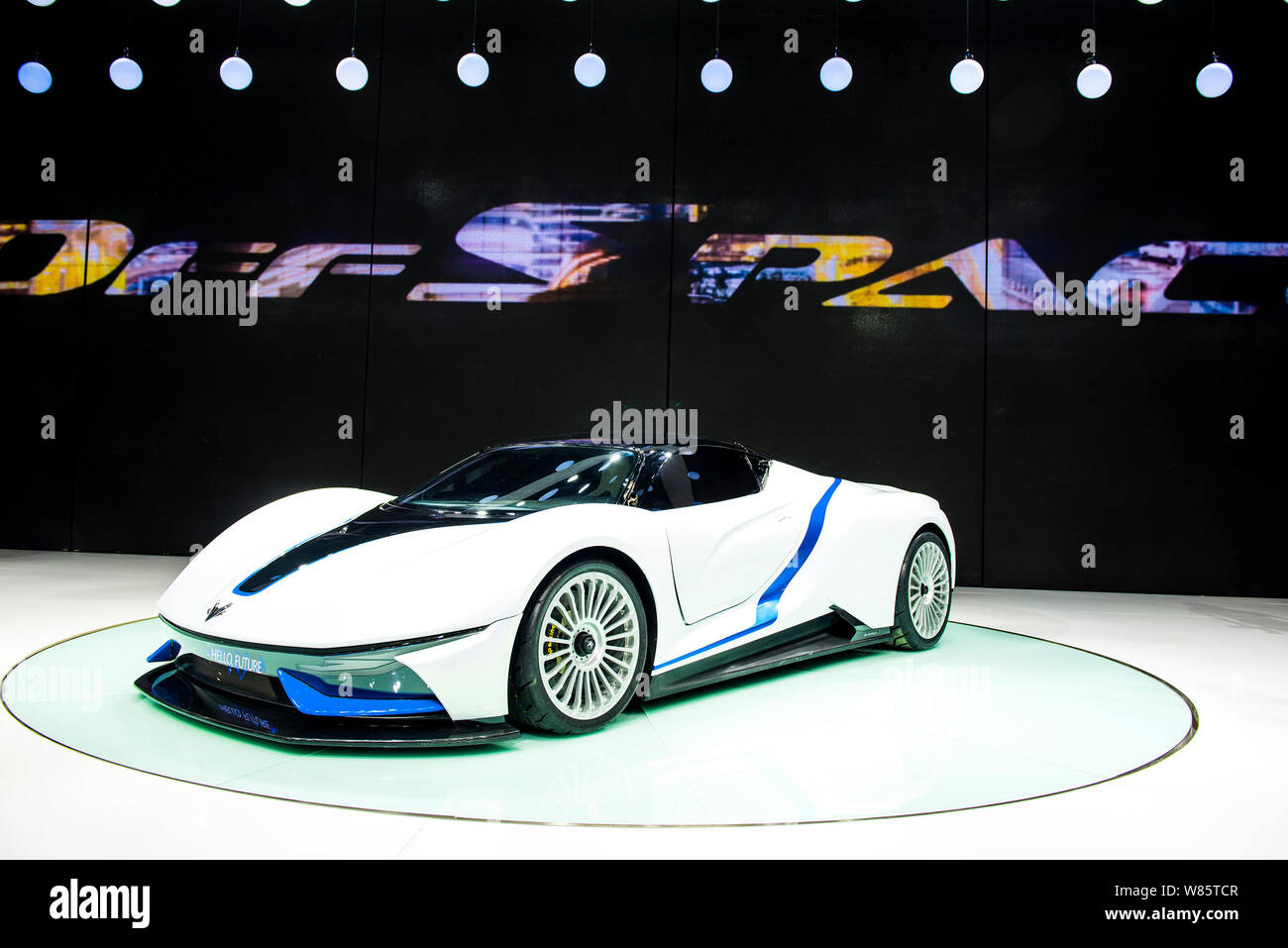 --FILE--An ARCFOX-7 electric concept car of BAIC Group is on display ...