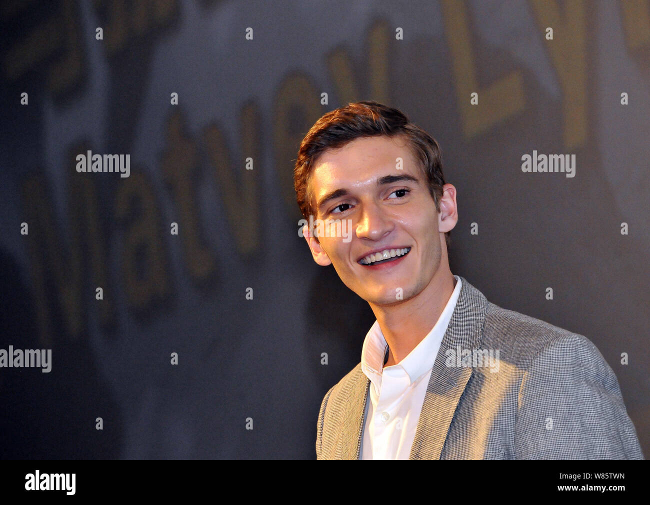 Russian actor and model Matvey Lykov attends a promotional event for ...