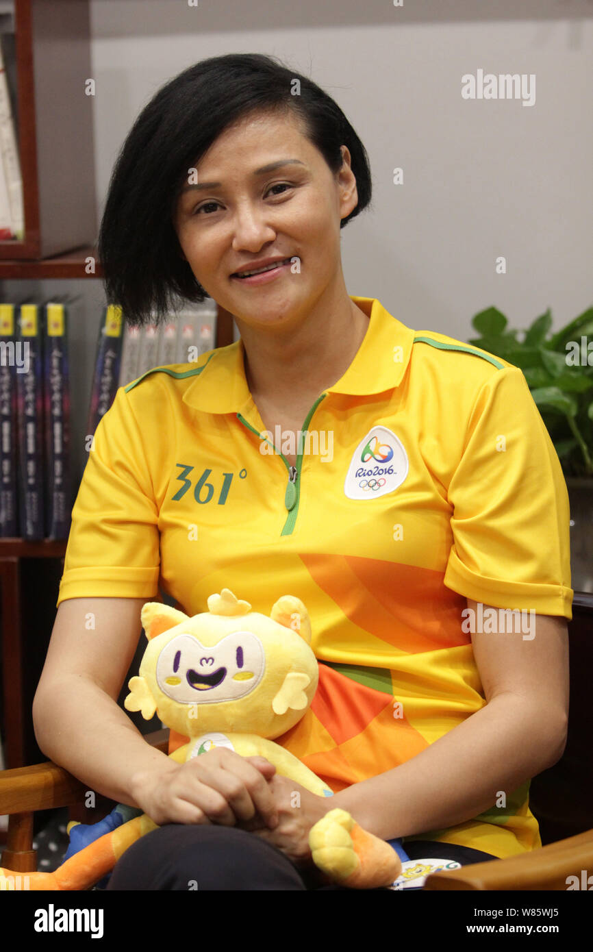 Former Chinese diver Gao Min, who won gold medals in the springboard ...