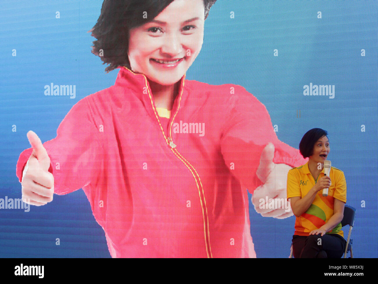 Former Chinese diver Gao Min, who won gold medals in the springboard ...