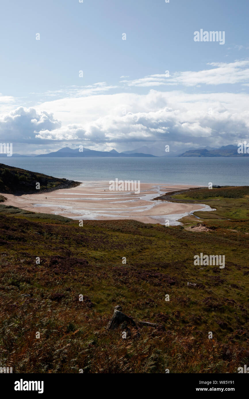 View from Sand beach on Applecross Peninsula across the Inner Sound to ...