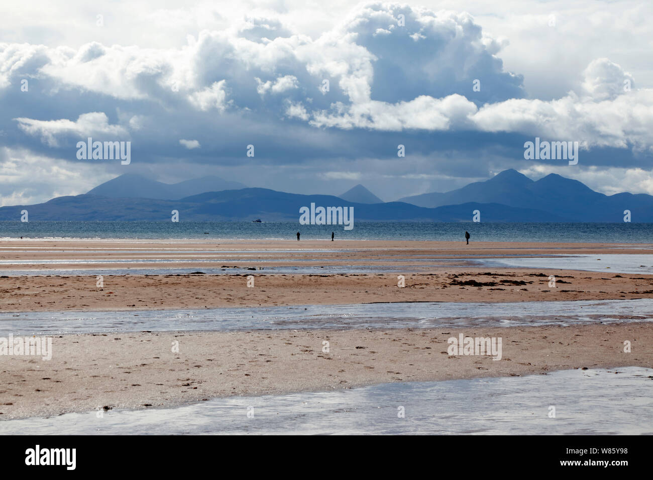 View from Sand beach on Applecross Peninsula across the Inner Sound to ...