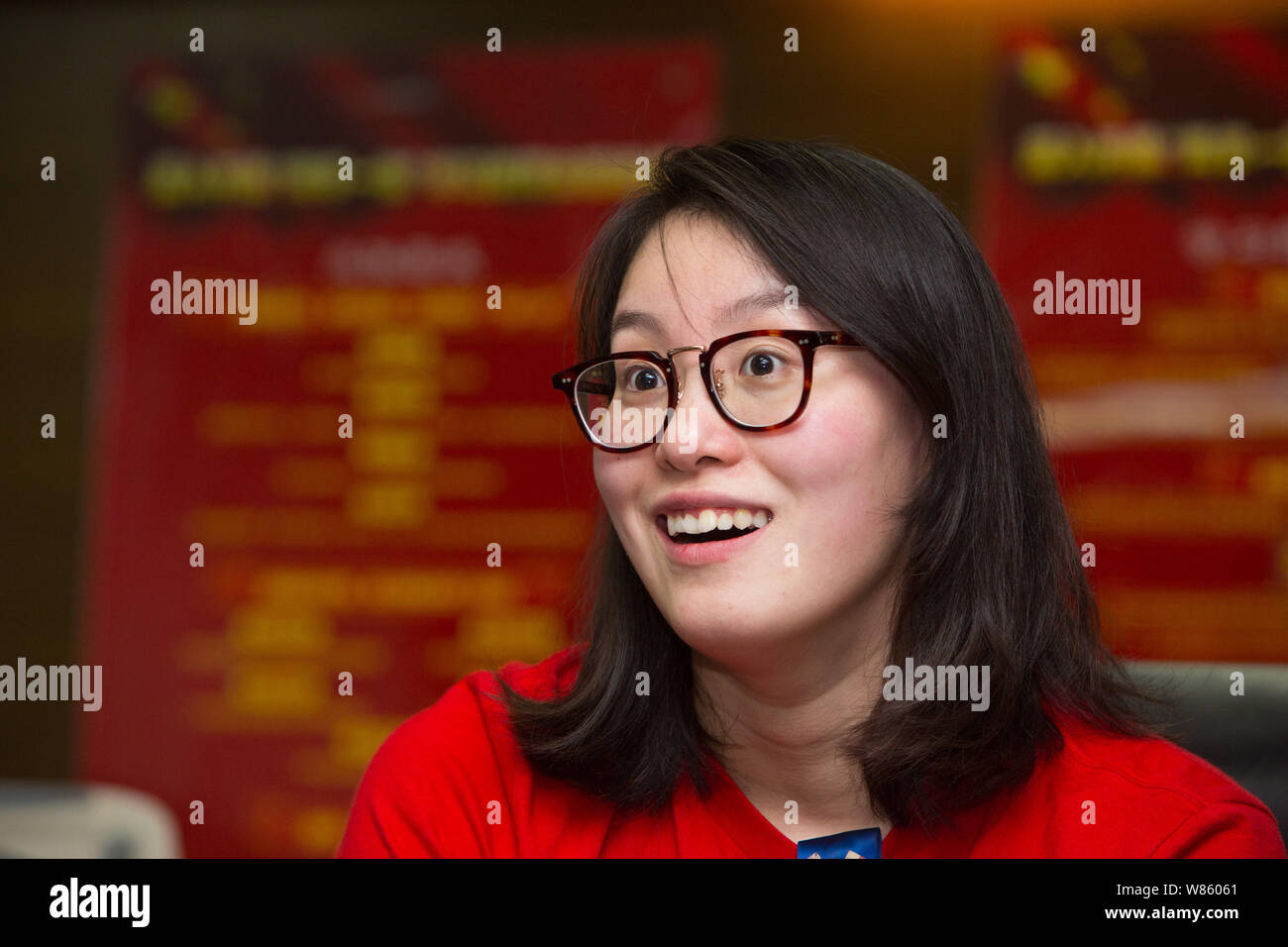 Chinese swimmer Fu Yuanhui who won the bronze medal in the women's 100m ...
