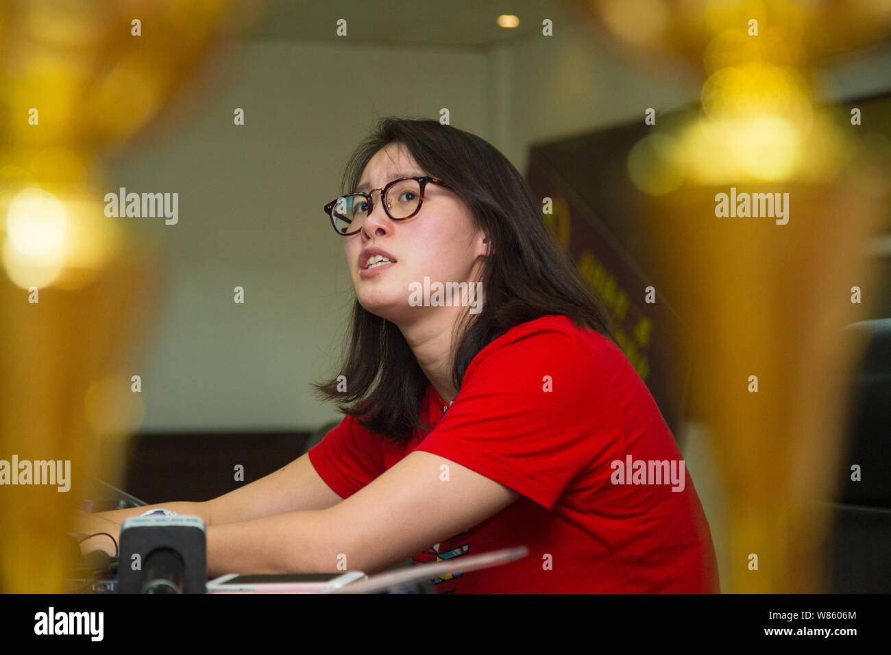 Chinese swimmer Fu Yuanhui who won the bronze medal in the women's 100m ...