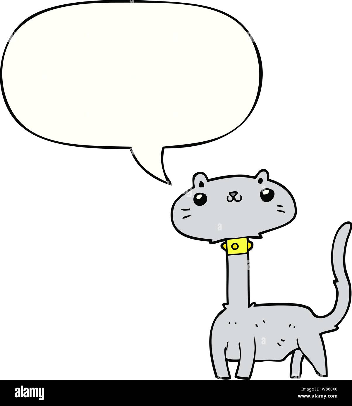 Cartoon animals cat speech Stock Vector Images - Alamy