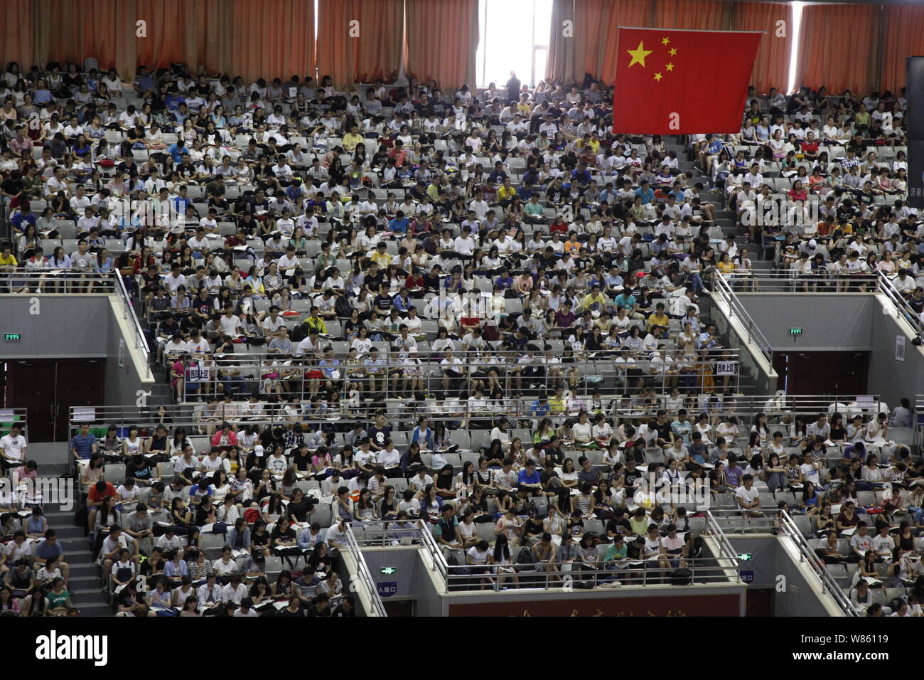 Chinese students take part in a tutorial and review session for the ...