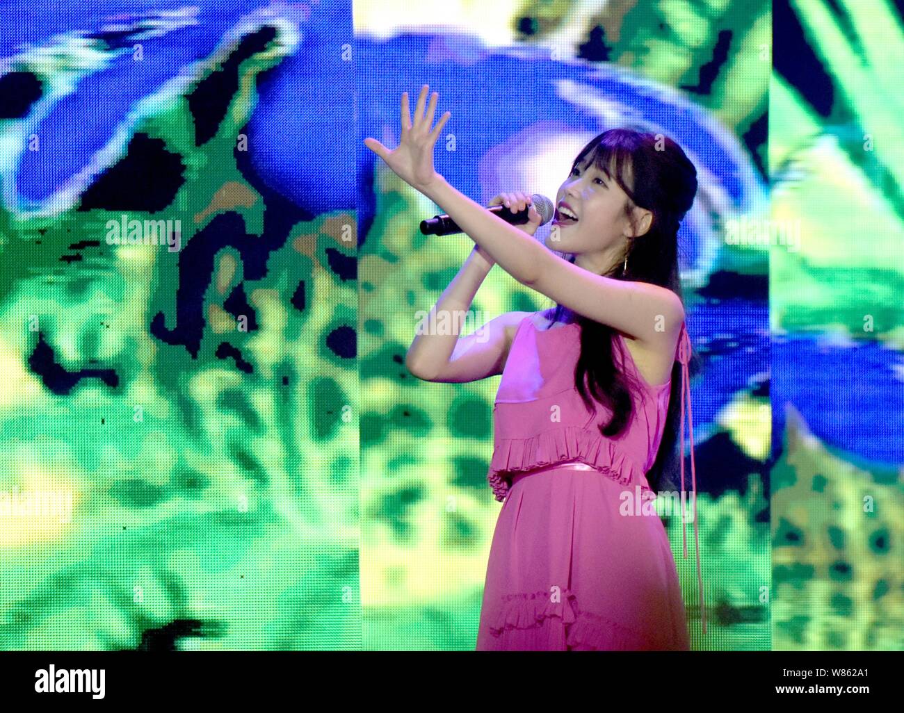 South Korean singer-songwriter and actress Lee Ji-eun, better known by ...