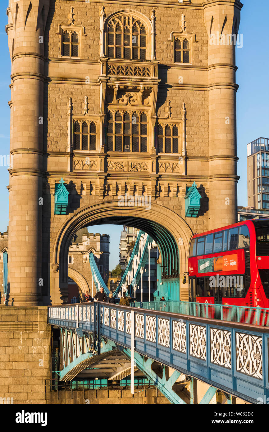 Double decker bus pedestrians hi-res stock photography and images - Alamy