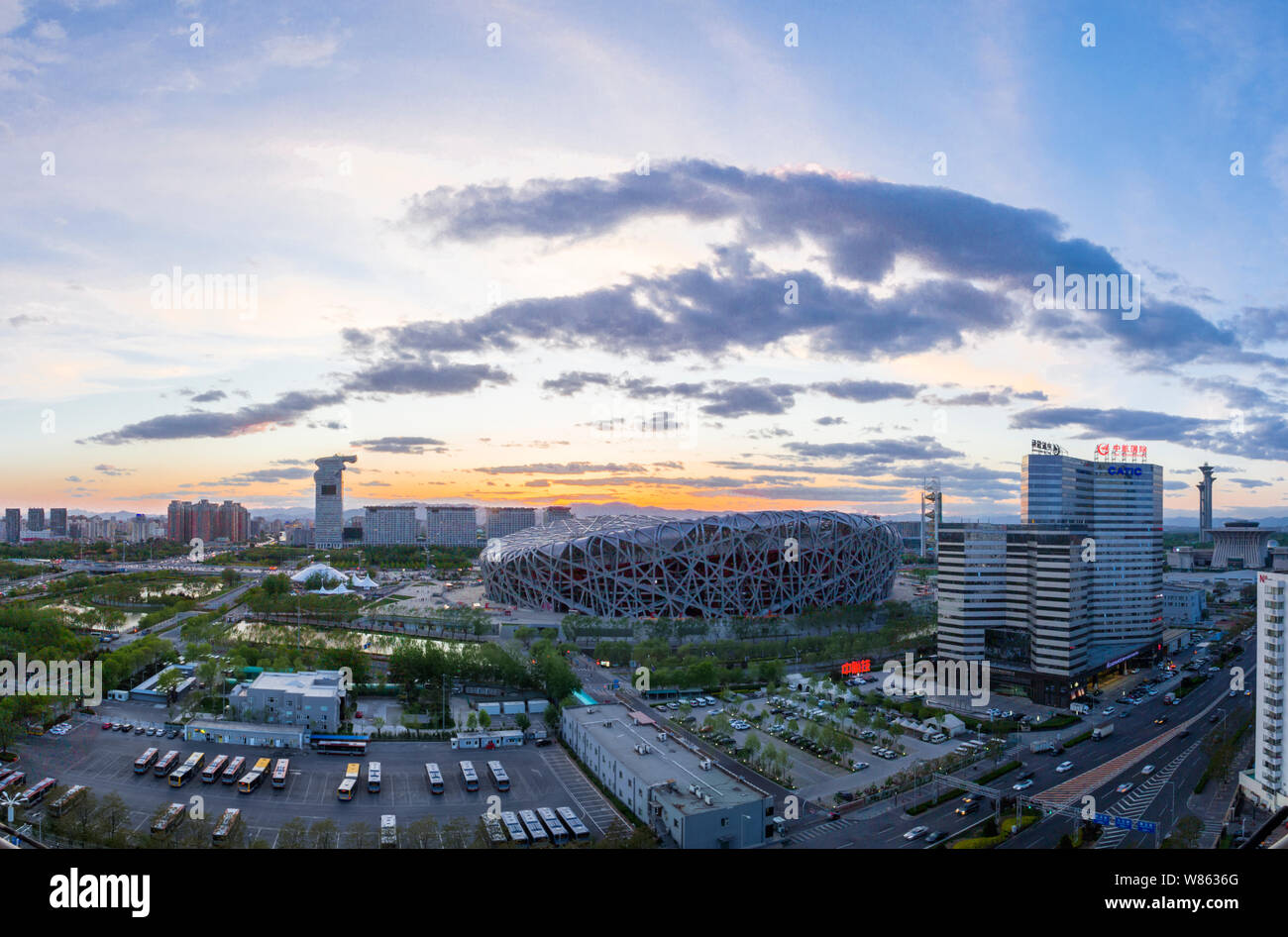 Beijing national stadium aerial hi-res stock photography and images - Alamy