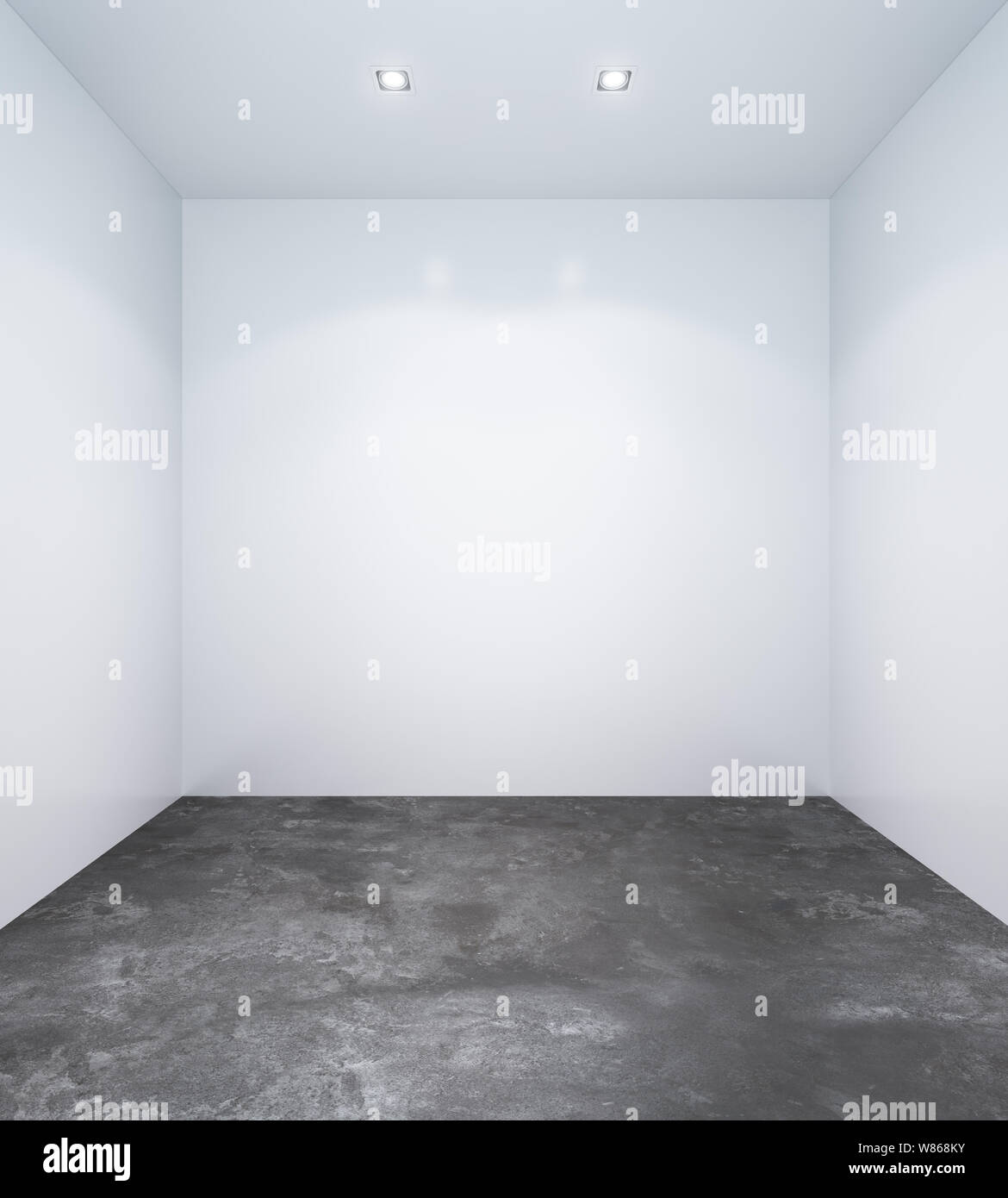 empty white room with white walls Stock Photo - Alamy