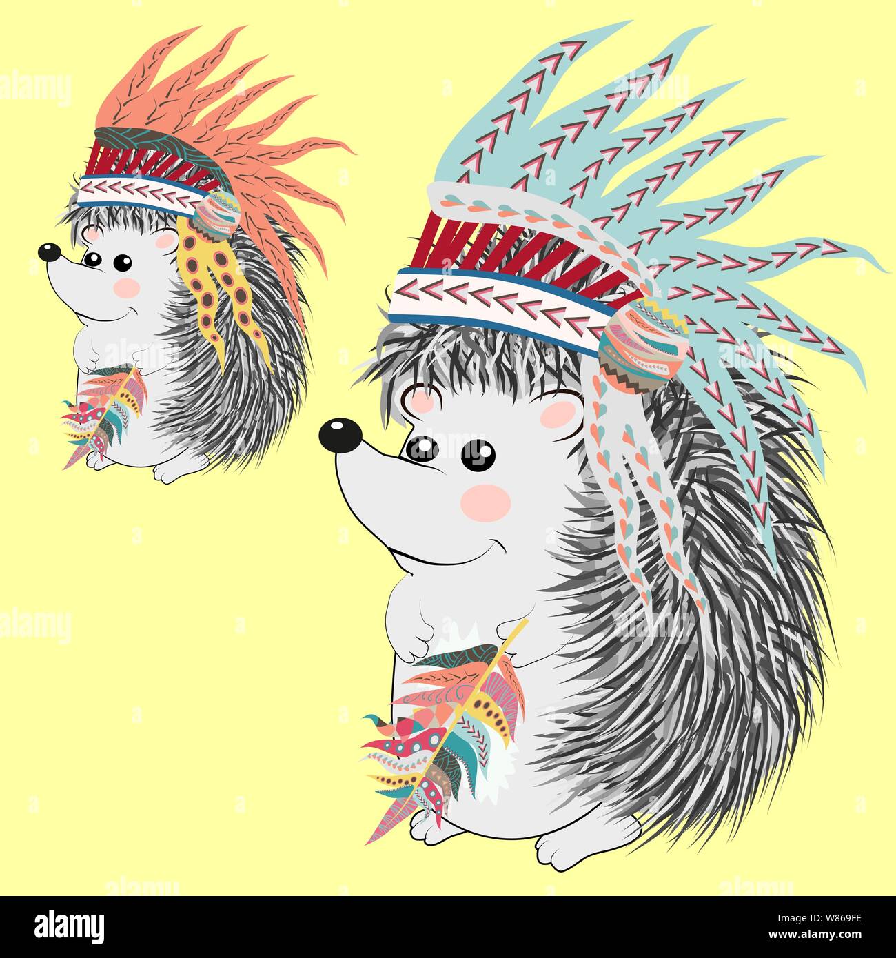 Stylized hedgehog Stock Vector Images - Alamy