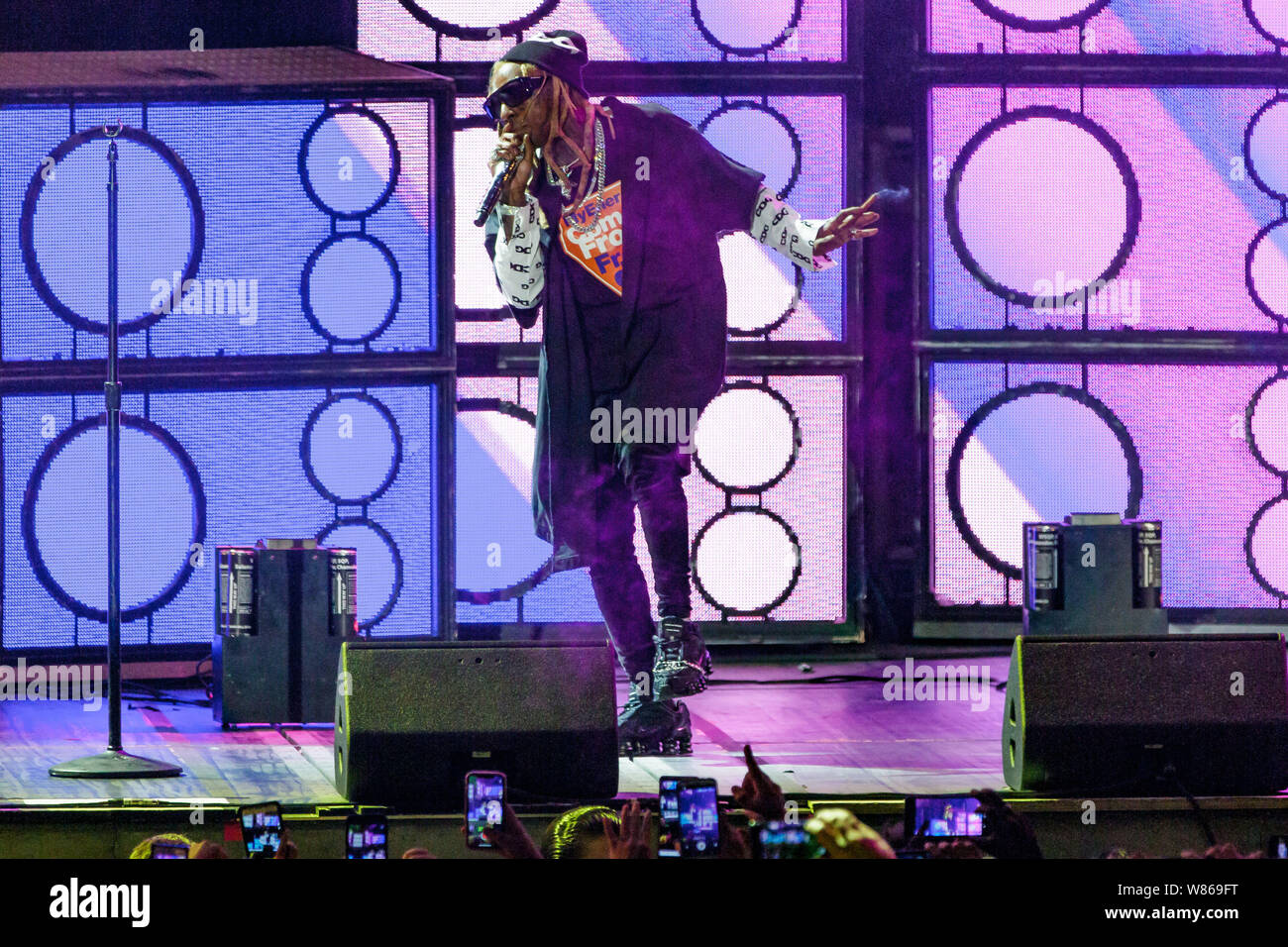 August 8, 2019, Chula Vista, California, U.S: LIL WAYNE live at North ...