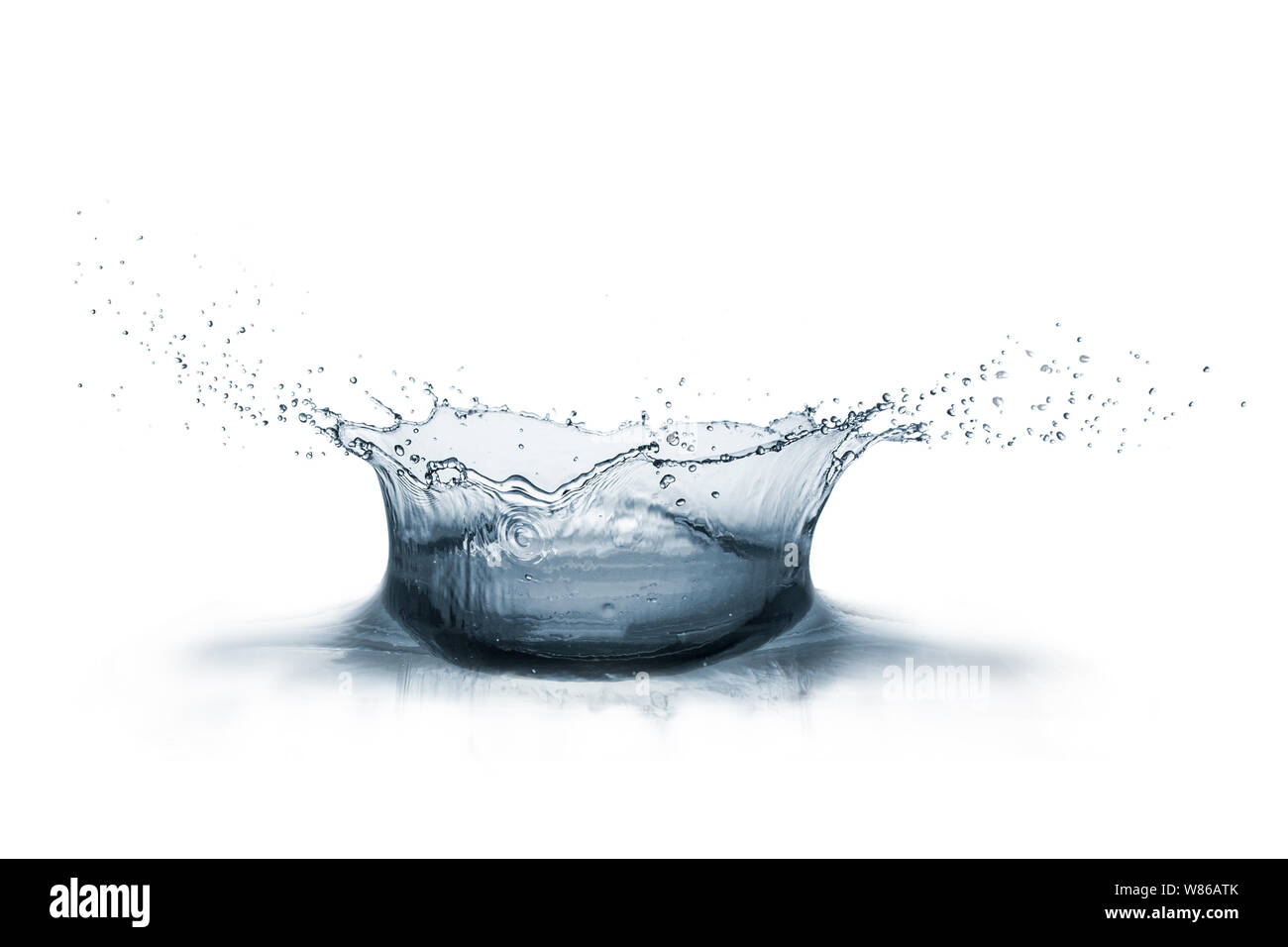 Water splash isolated on white background Stock Photo - Alamy