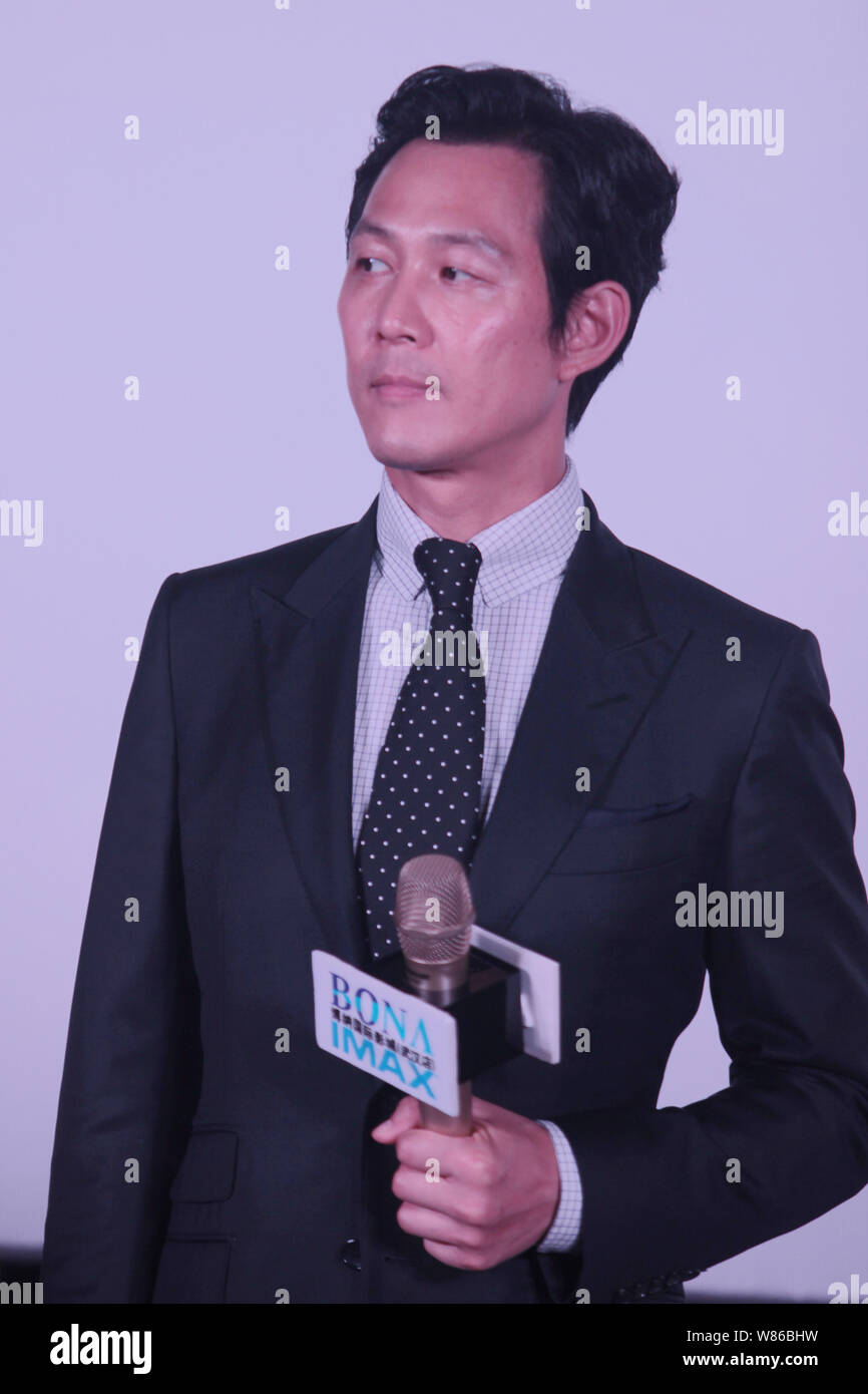 South Korean actor Lee Jung-jae attends a promotional event for his new ...