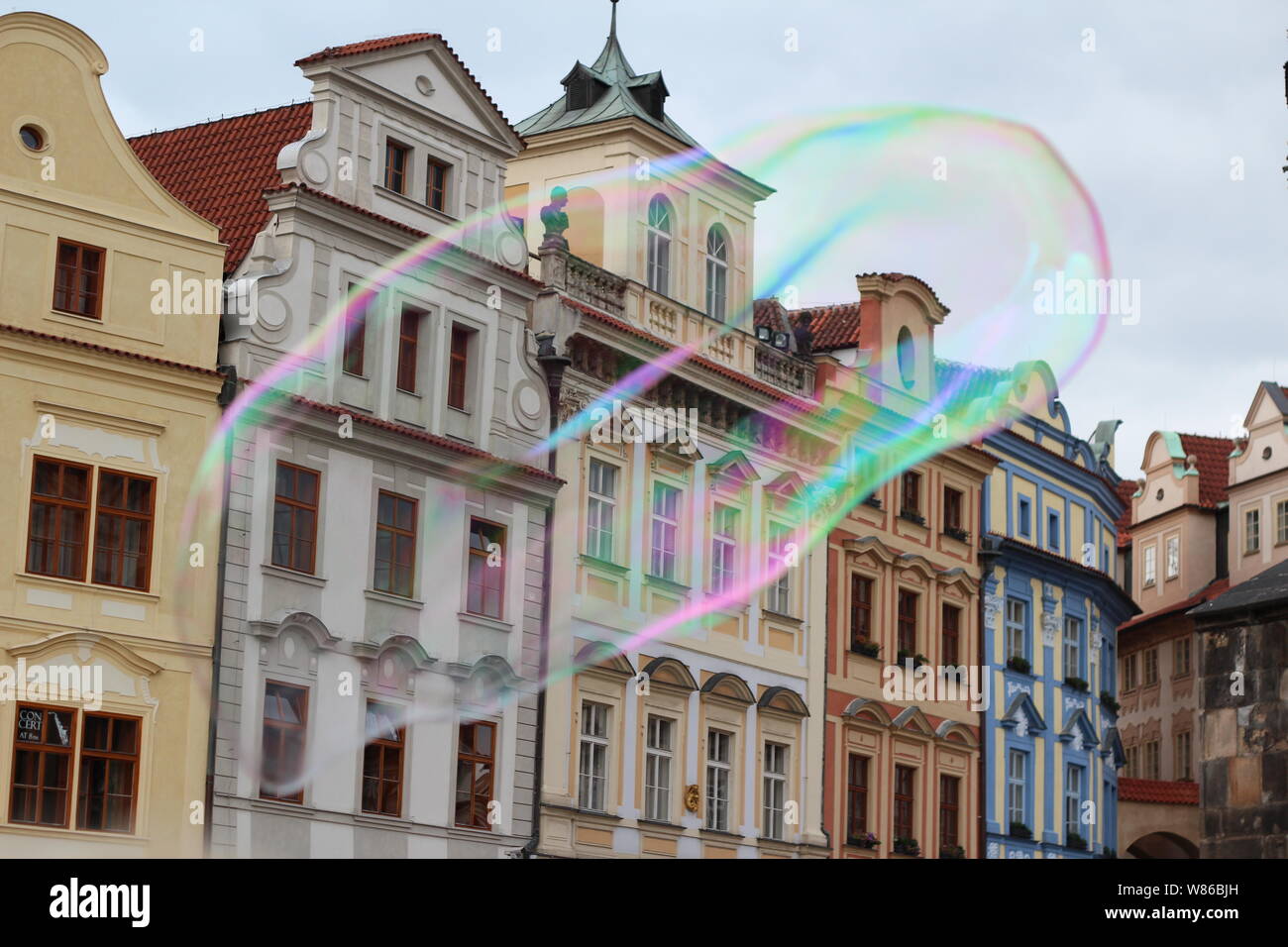 bubble Fun in Prague Stock Photo - Alamy