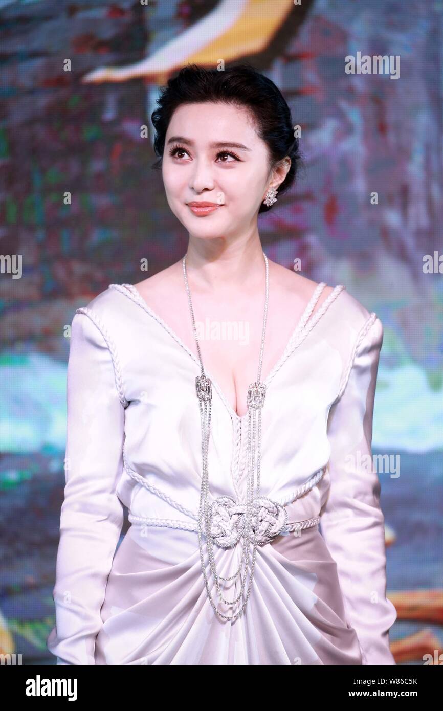 Chinese actress Fan Bingbing attends a press conference for the ...