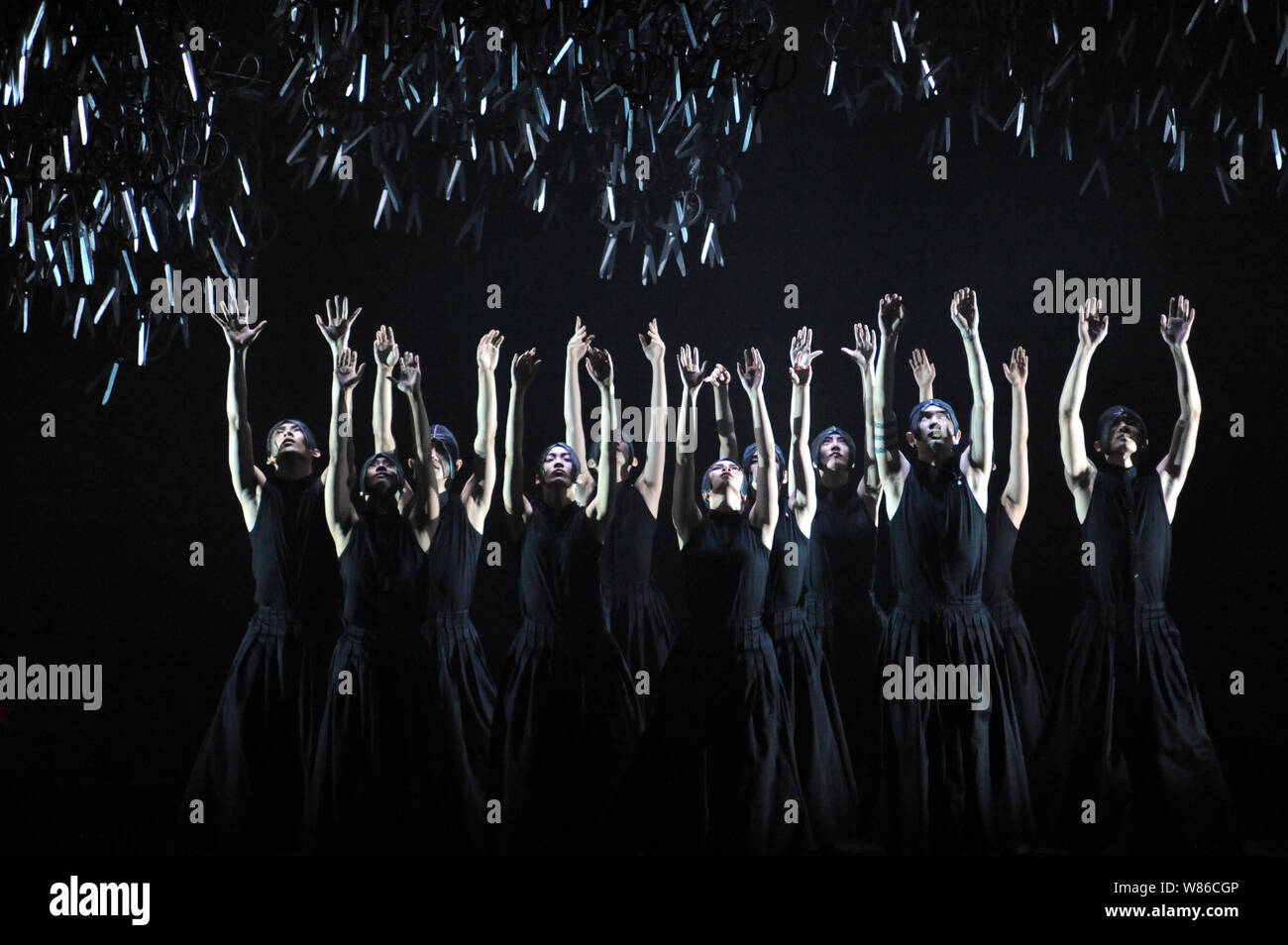 Chinese dancers perform during a performance of Yang Liping's new dance ...