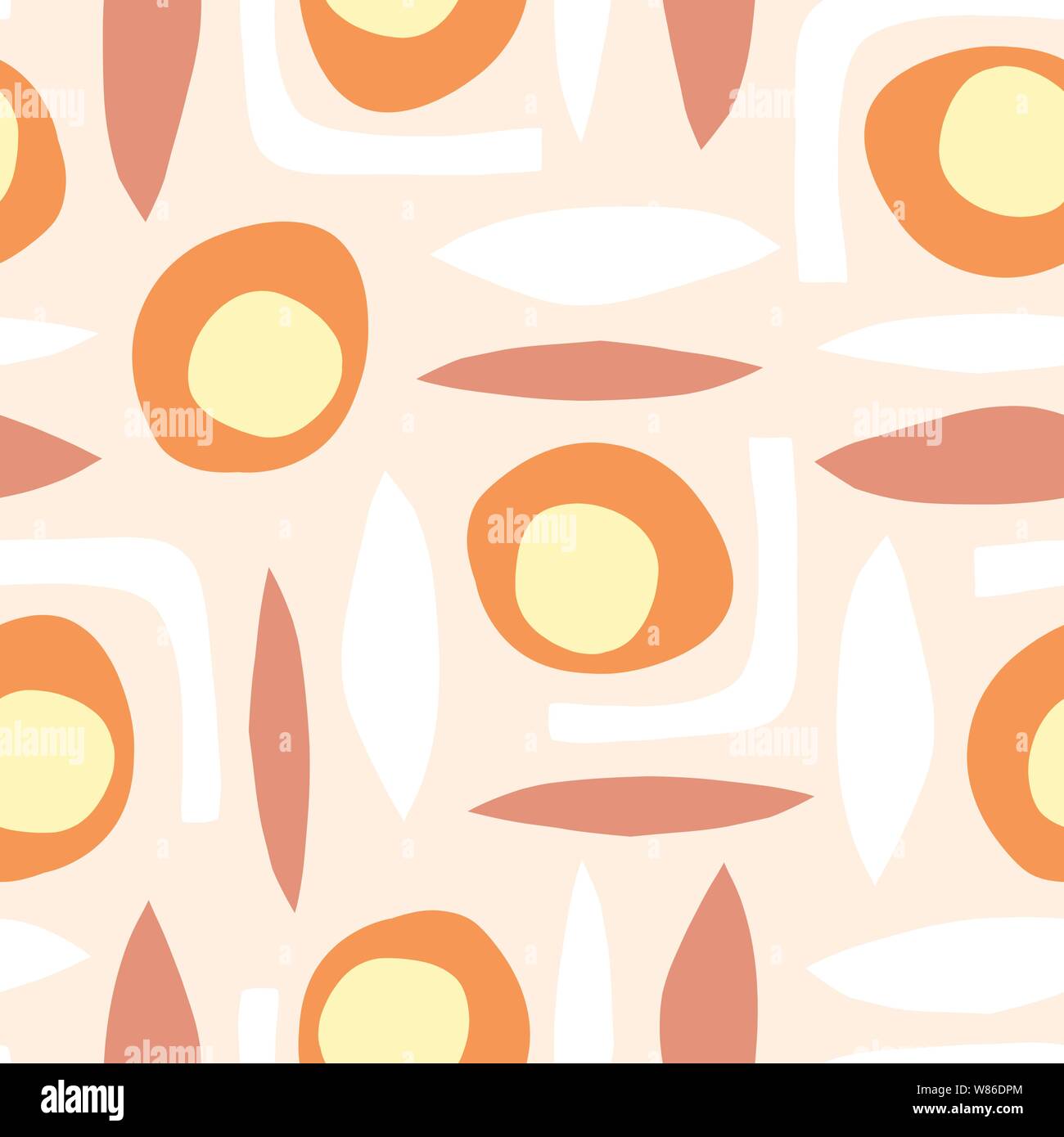 Abstract retro vector background. Seamless vector pattern shapes paper ...