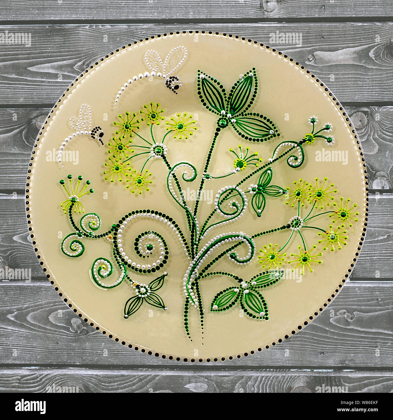 Ceramic plate with arabic pattern hi-res stock photography and images ...
