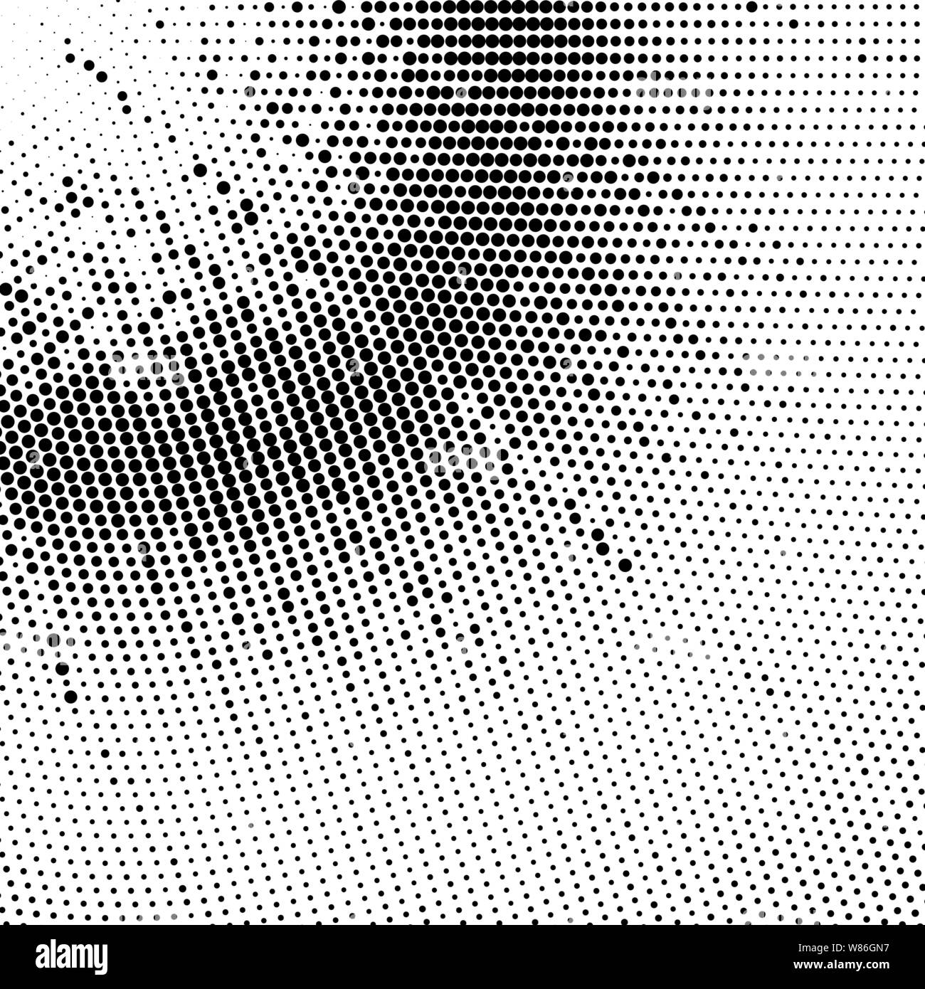 Halftone Pattern. Set of Dots. Template. Distress Linear Design. Fade ...