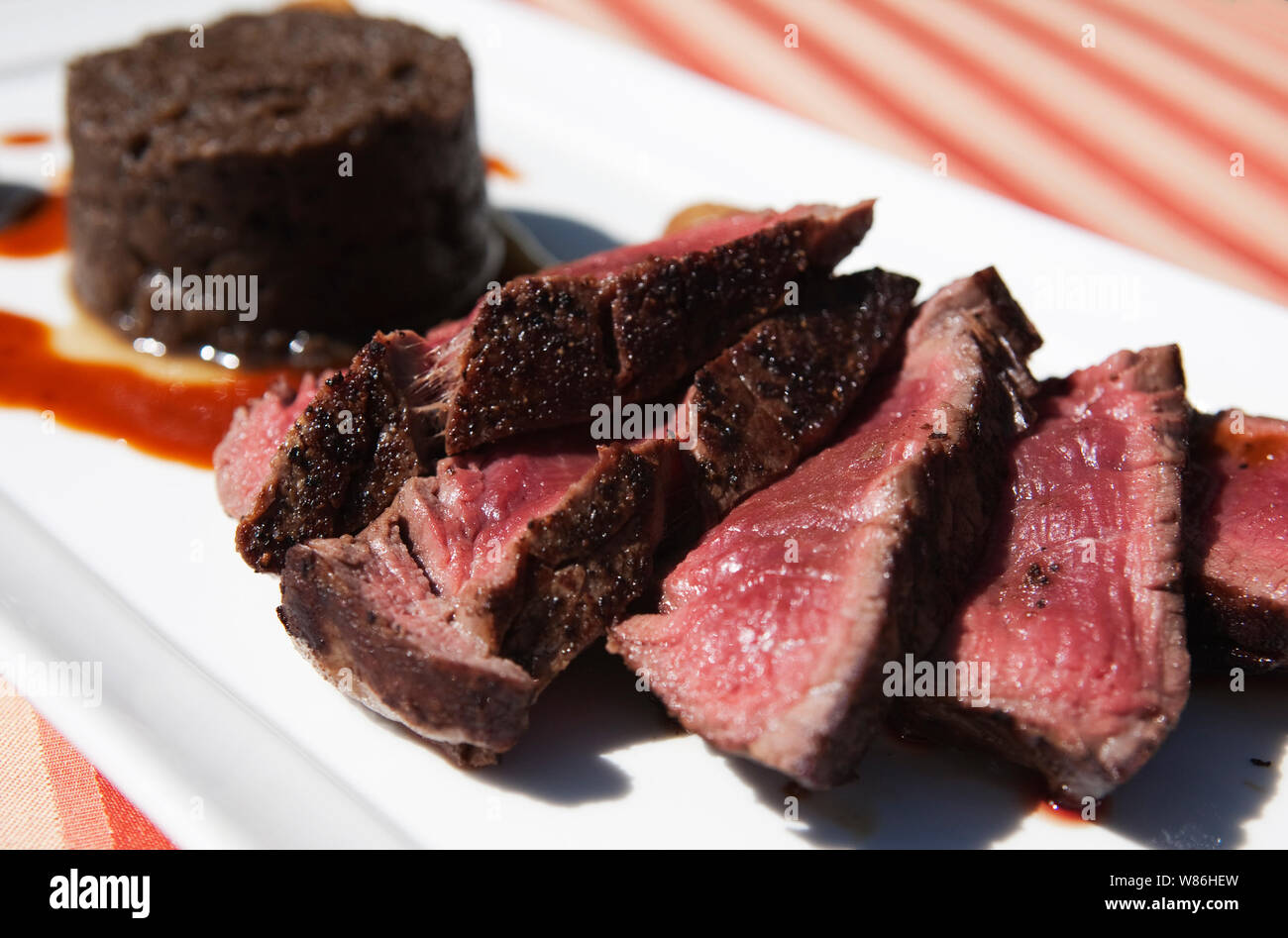 Cooked fillet steak Stock Photo - Alamy