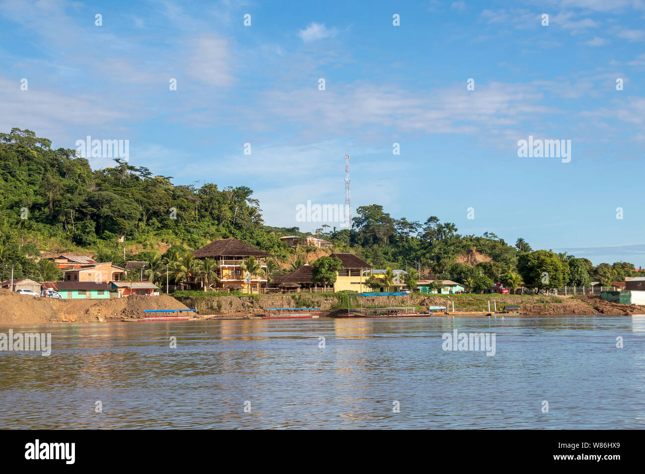 Rurrenabaque, Bolivia : View of Rurrenabaque, small town on the Beni ...