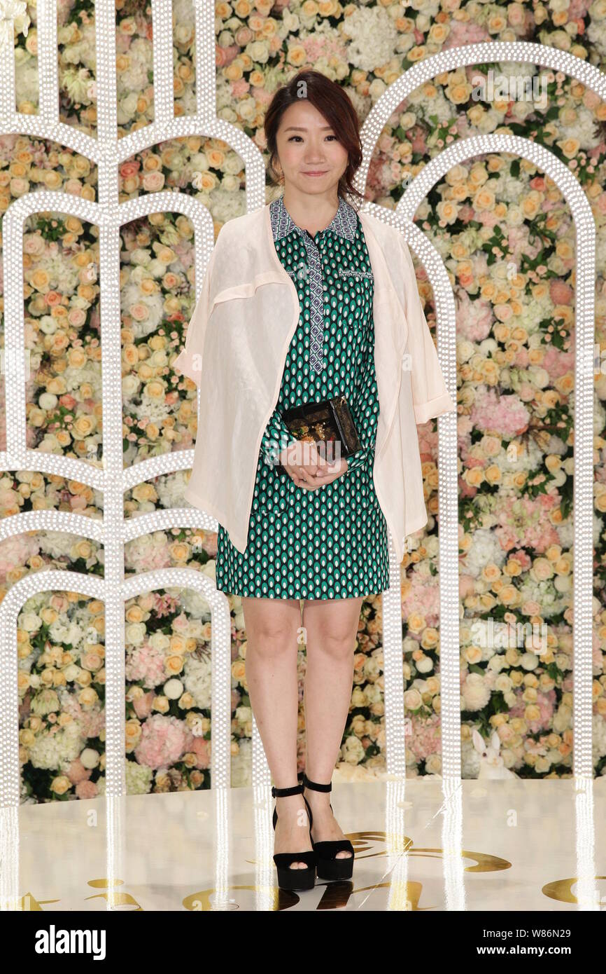 Taiwanese TV hostess Matilda Tao arrives for the wedding of Taiwanese ...